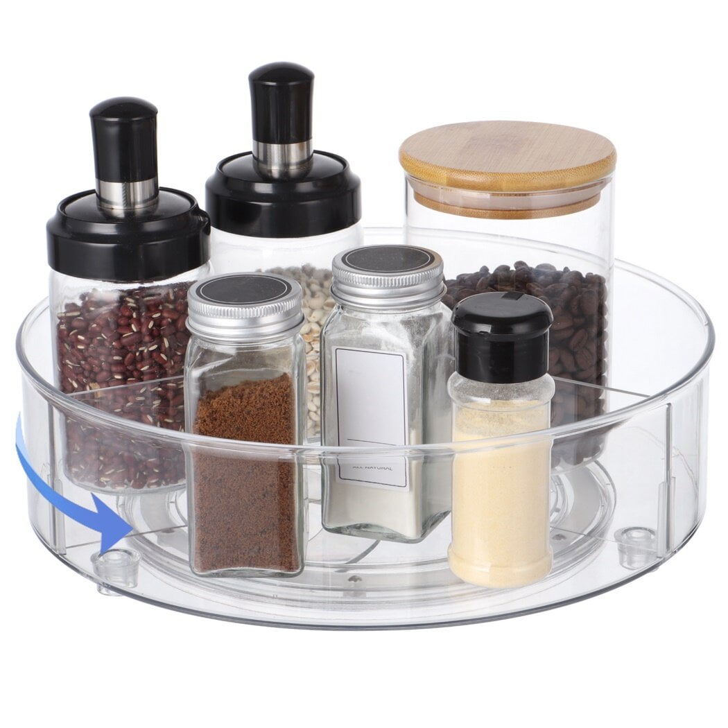 Lazy Susan 10Inch Pantry Storage, Clear Rotating Organizer with ...