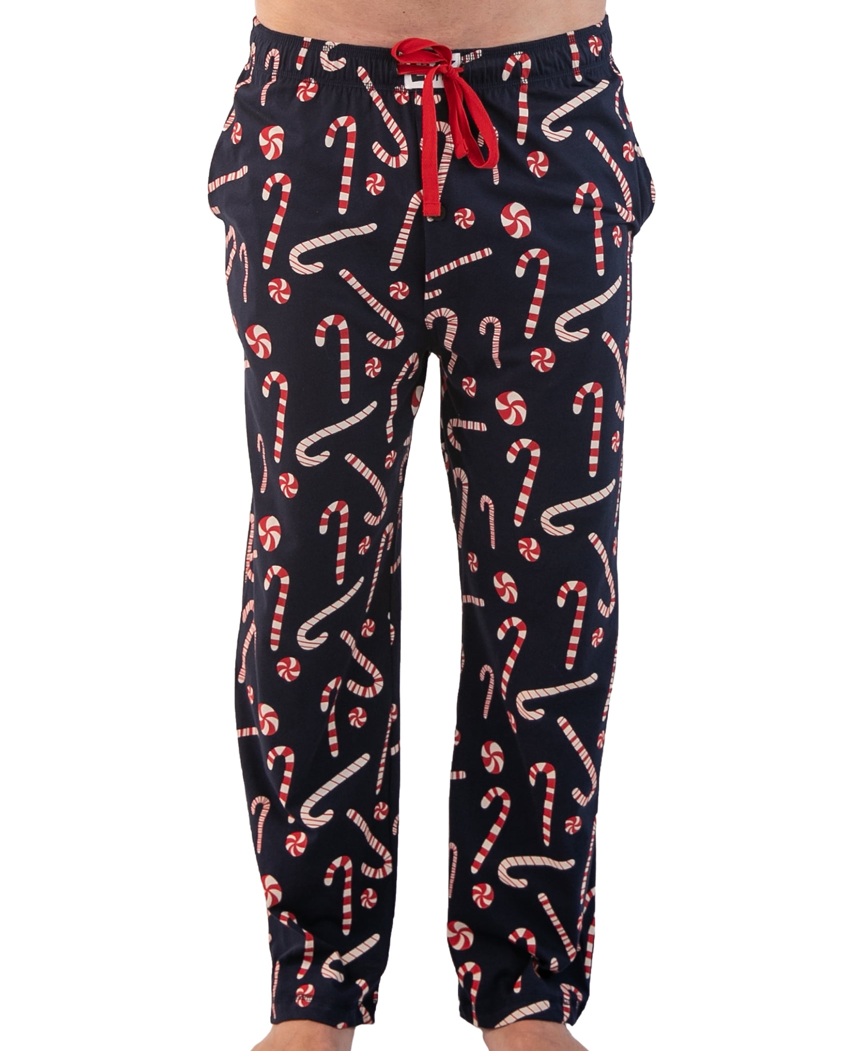 LazyOne Animal Pajama Pants for Men, Male Pajamas, Candy Cane, Medium ...