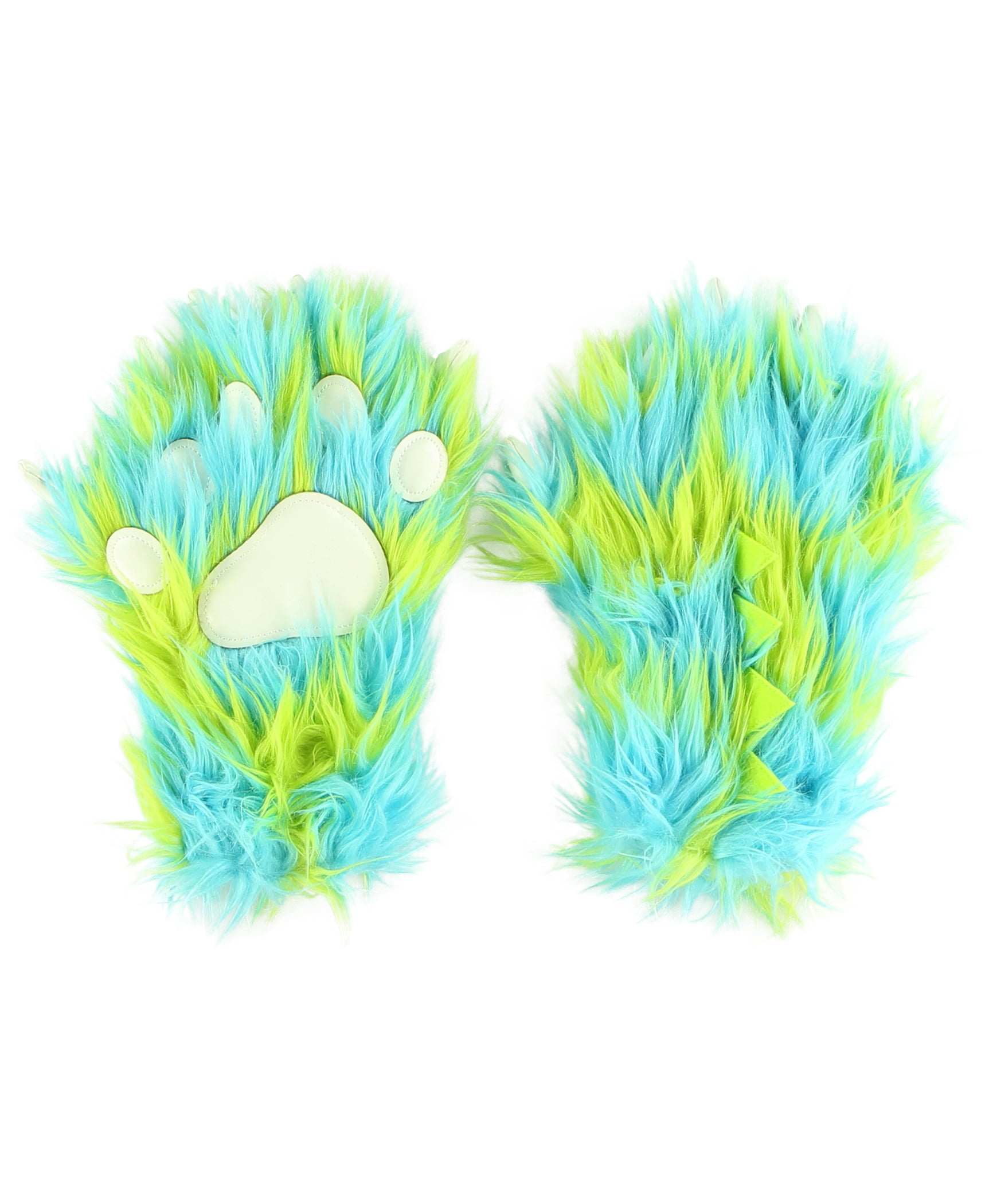 LazyOne Animal Paw Mittens for Adults and Kids, Costumes (Green Monster ...