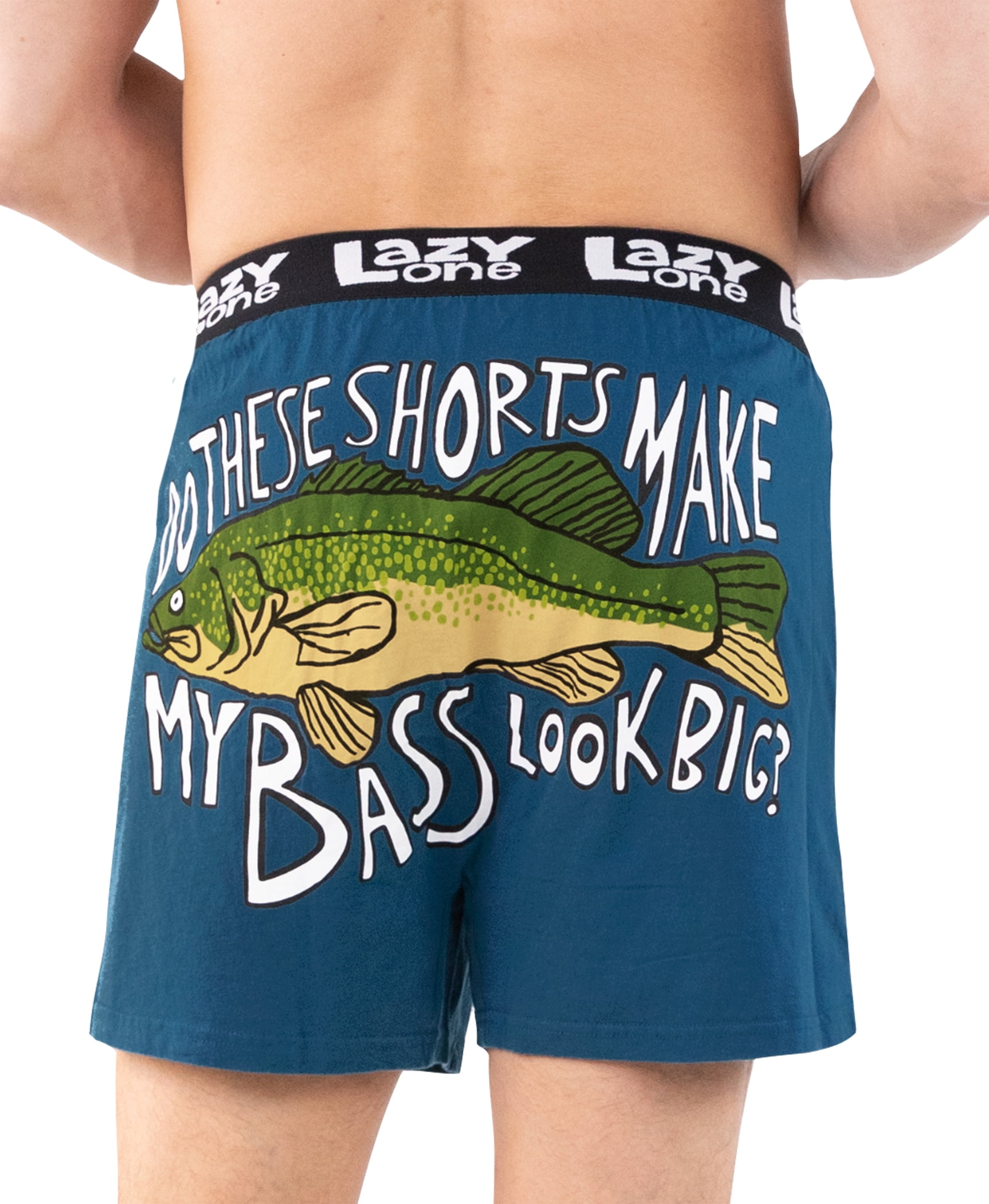LazyOne Funny Animal Boxers, Bass Big, Humorous Underwear, Gag Gifts ...