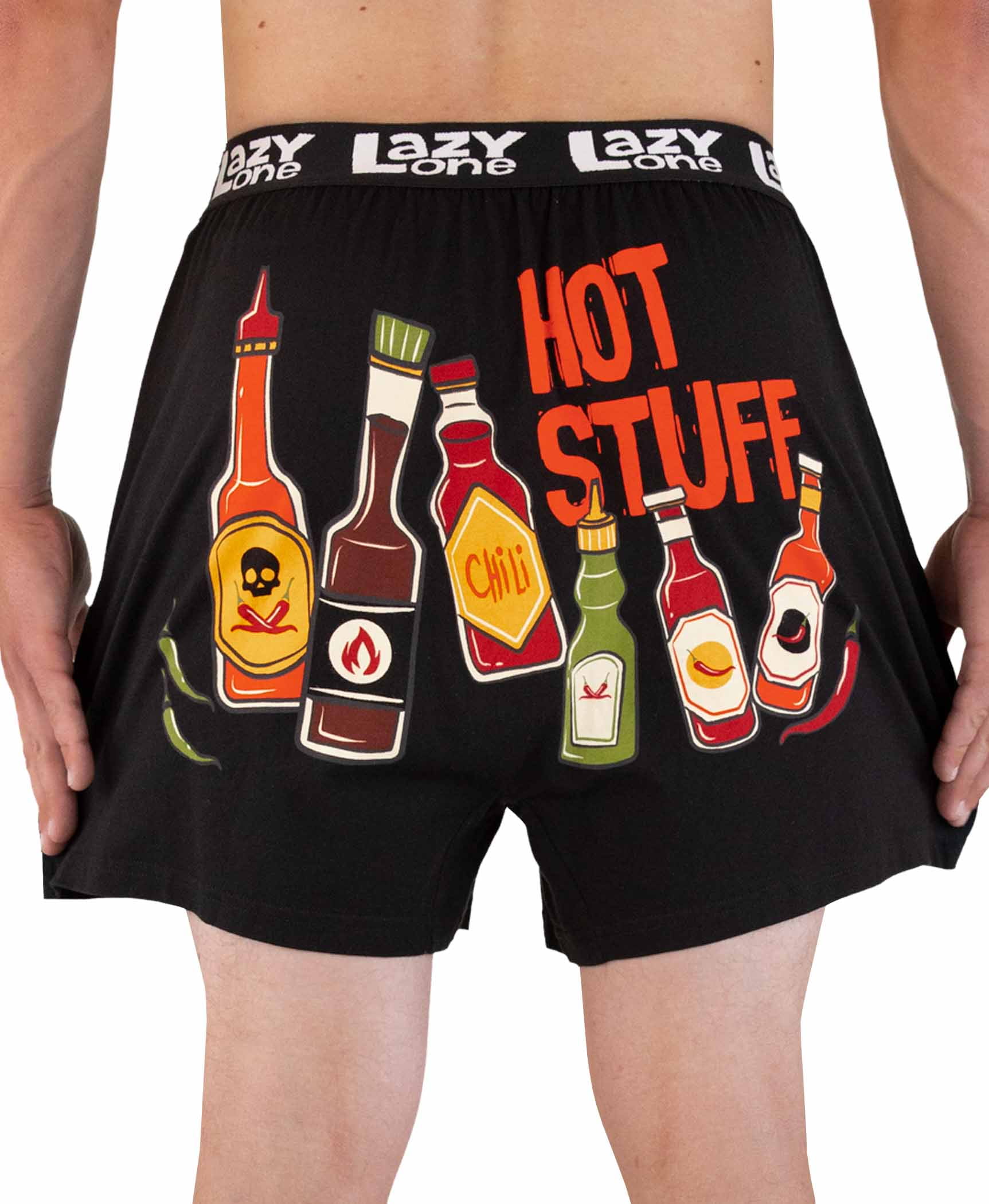 LazyOne Funny Animal Boxers, Hot Stuff, Humorous Underwear, Gag Gifts ...