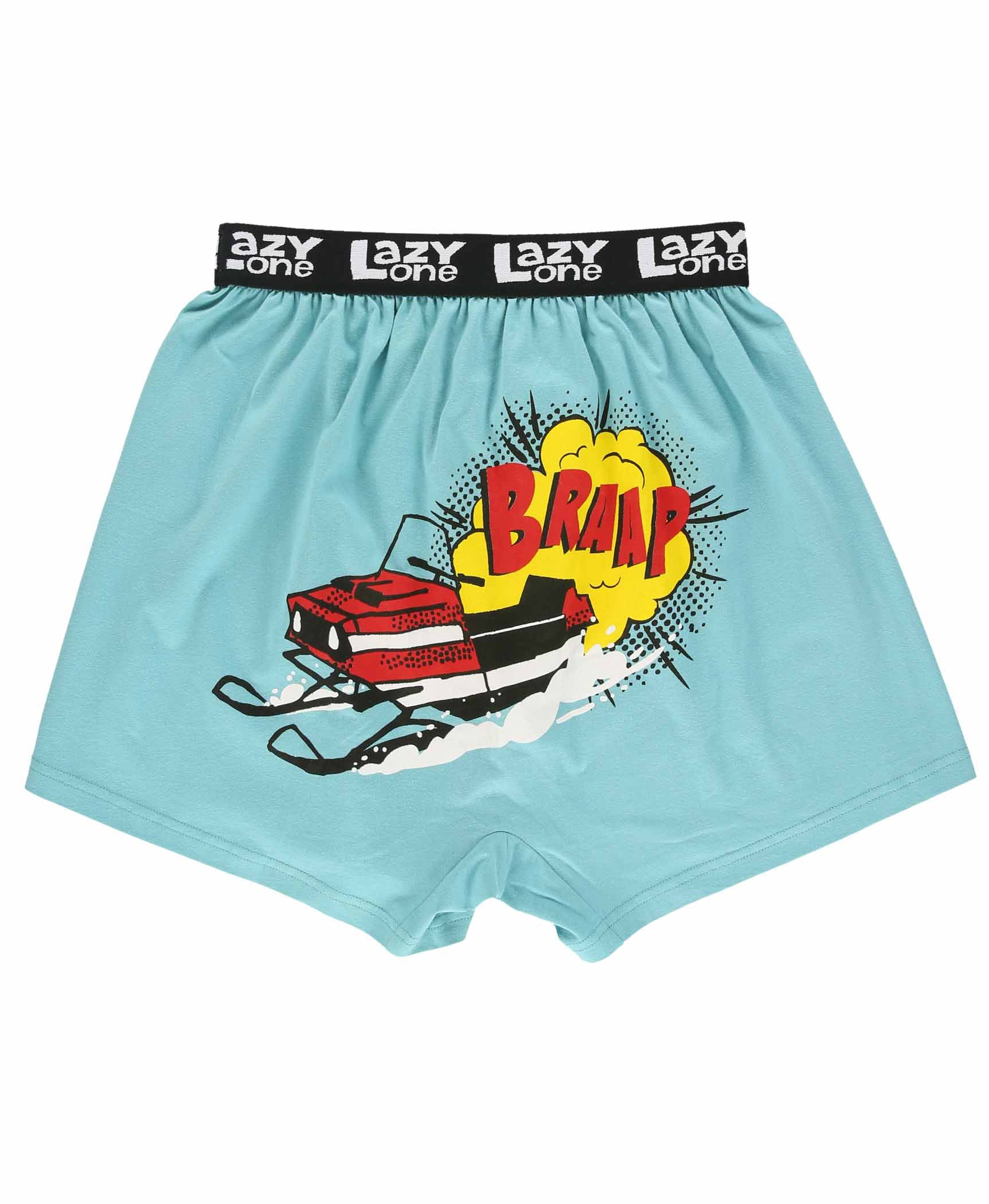 LazyOne Funny Boxers, Snowmobile Boxer, Humorous Underwear, Gag Gifts ...