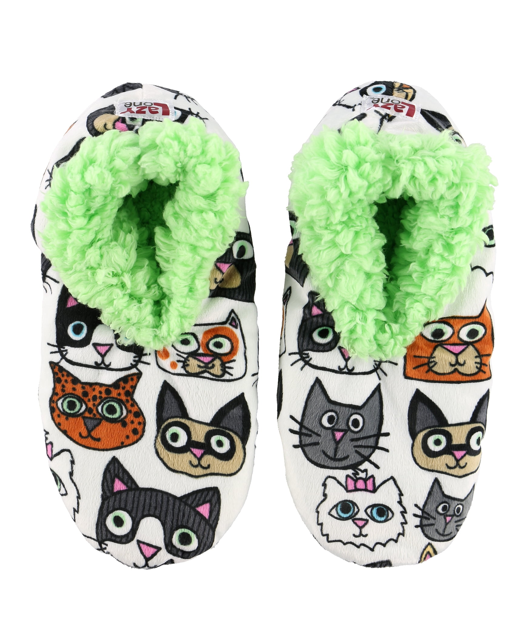 Lazy One Women‚Äôs Fuzzy Slipper Socks with Grippers, S/M 4‚Äì6 ...