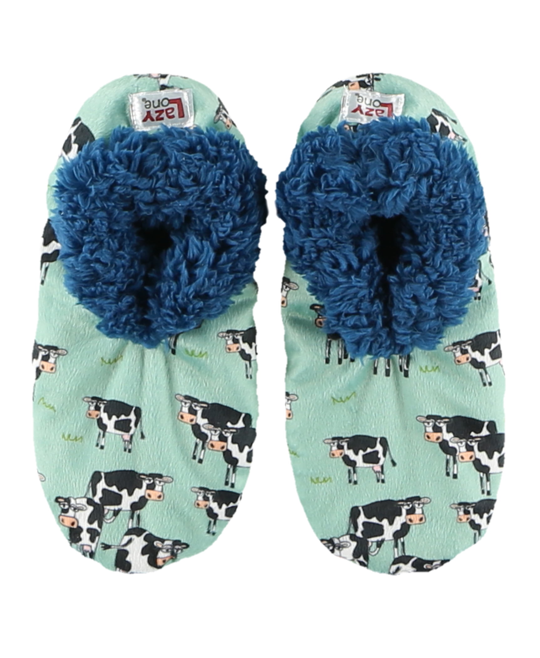 Women’s Fuzzy Slipper Socks with Grippers – Soft Microfiber Outer, Cozy ...