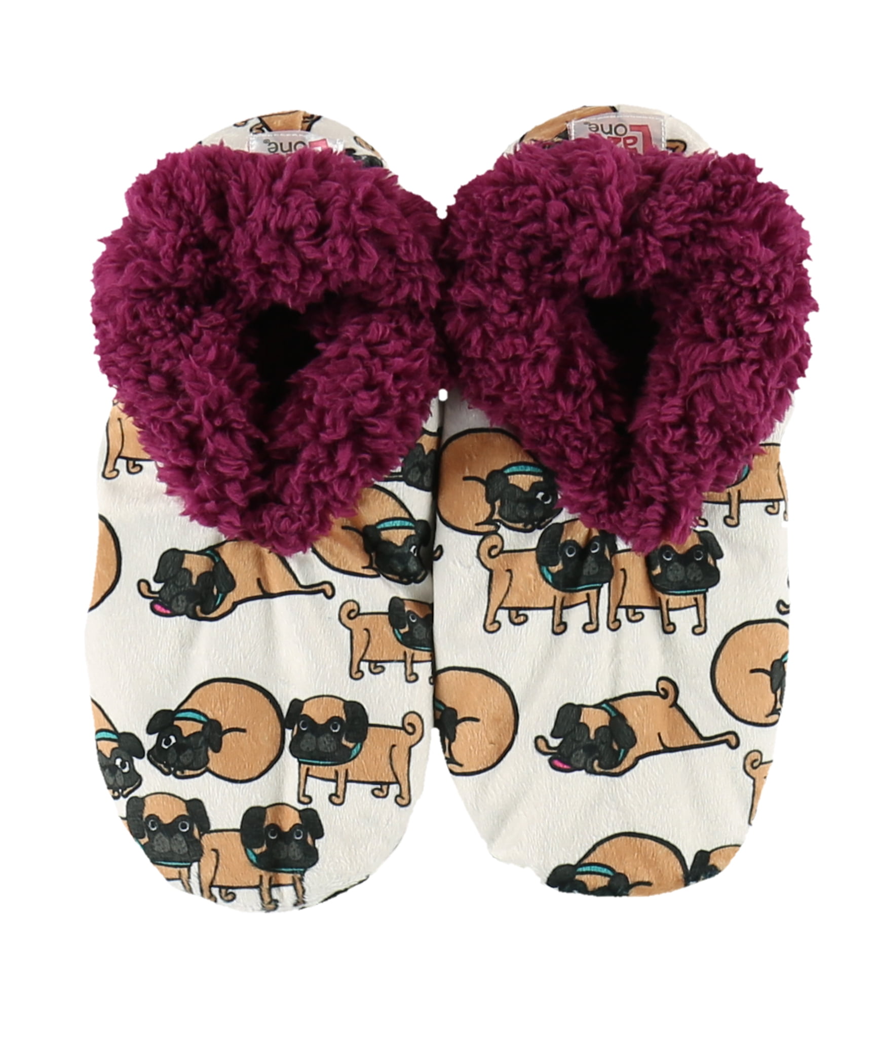 Lazy One Fuzzy Feet Slippers for Women, Warm Fleece-Lined Animal Design ...