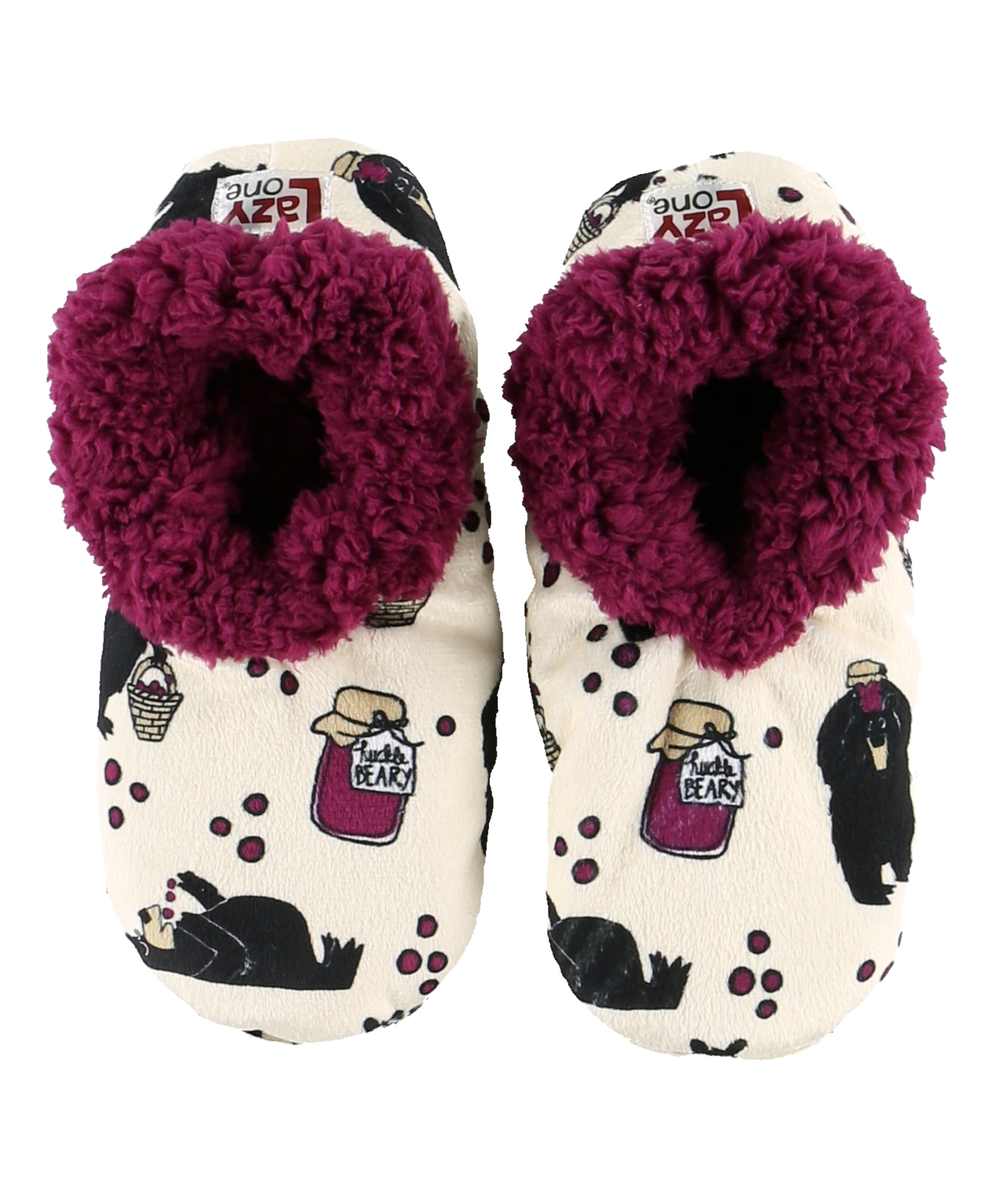 Lazy One Women’s Fuzzy Feet Slippers, Warm Plush Fleece Indoor Shoes ...