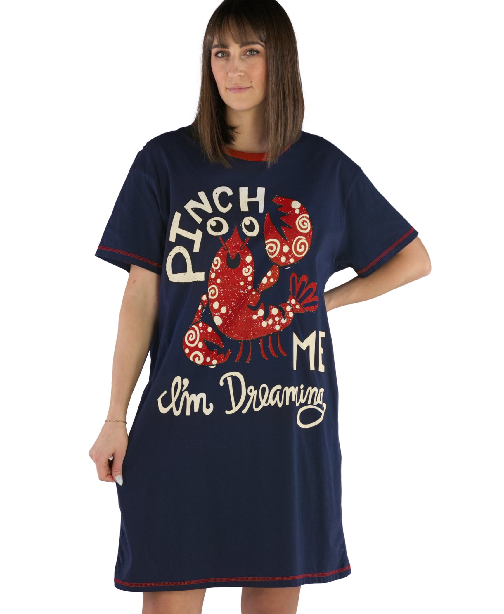 LazyOne Nightshirts for Women, Animal Designs Sleepshirt, Lobster ...