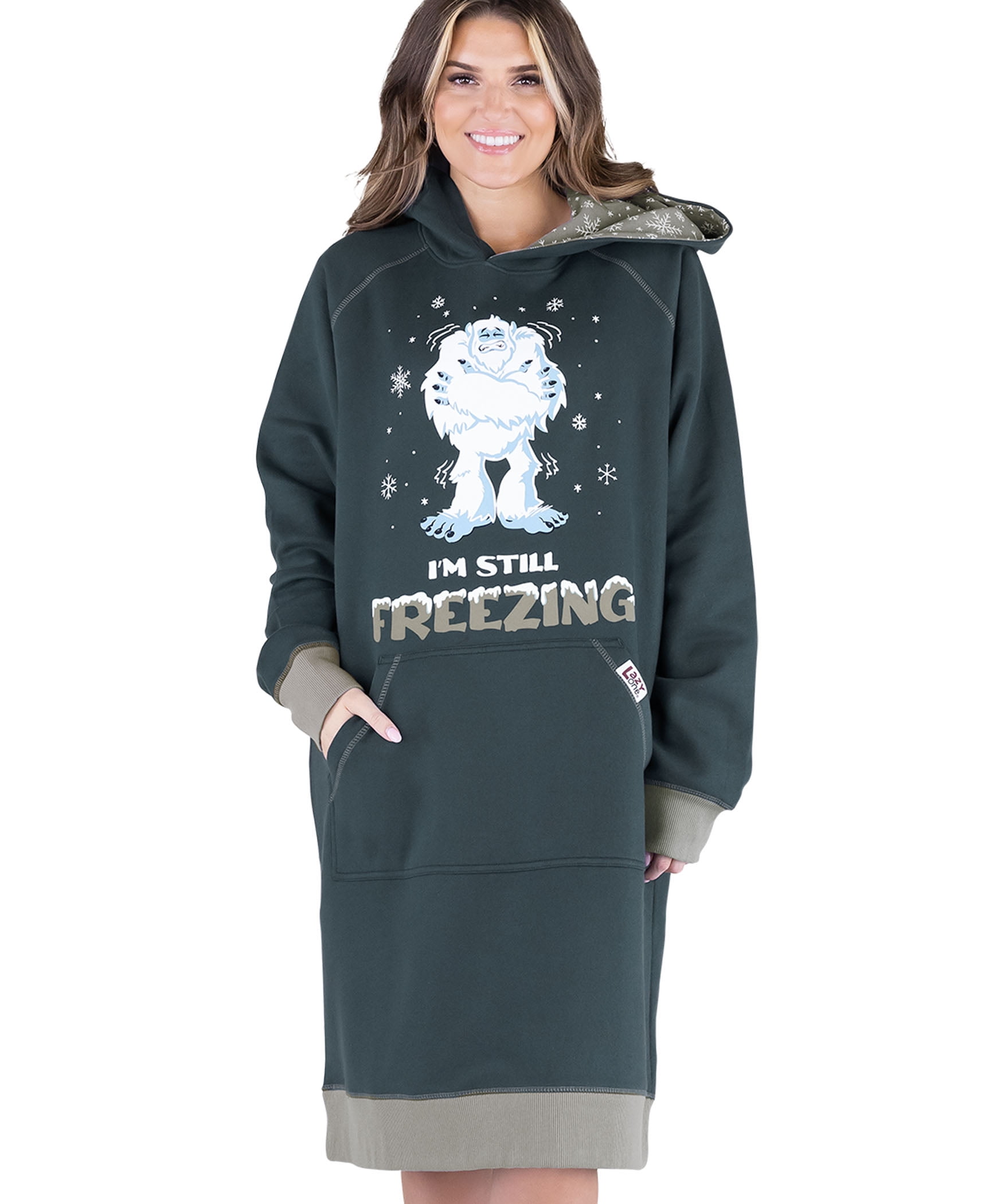 LazyOne Oversized Hoodie Sweatshirt, Comfortable Loungewear (Yeti, L/XL ...