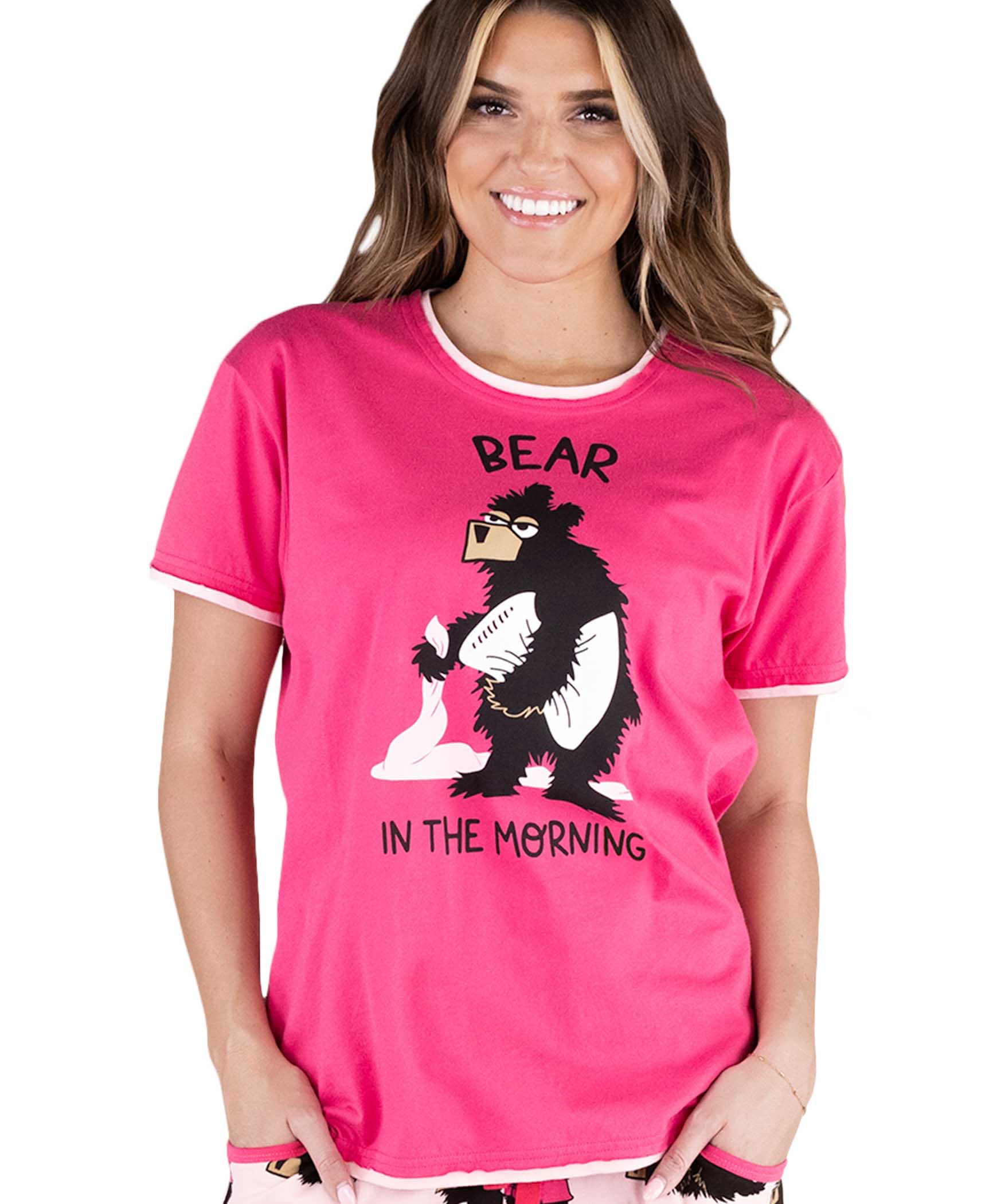 LazyOne Pajamas for Women, Cute Pajama Pants and Top Separates, Bear in ...