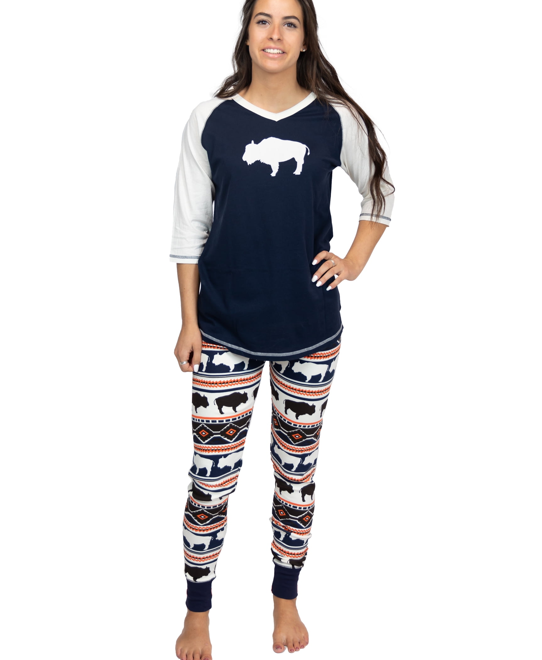 Lazyone Women's Soft Casual Pajama Leggings and Tall Tee Sets With Cute ...