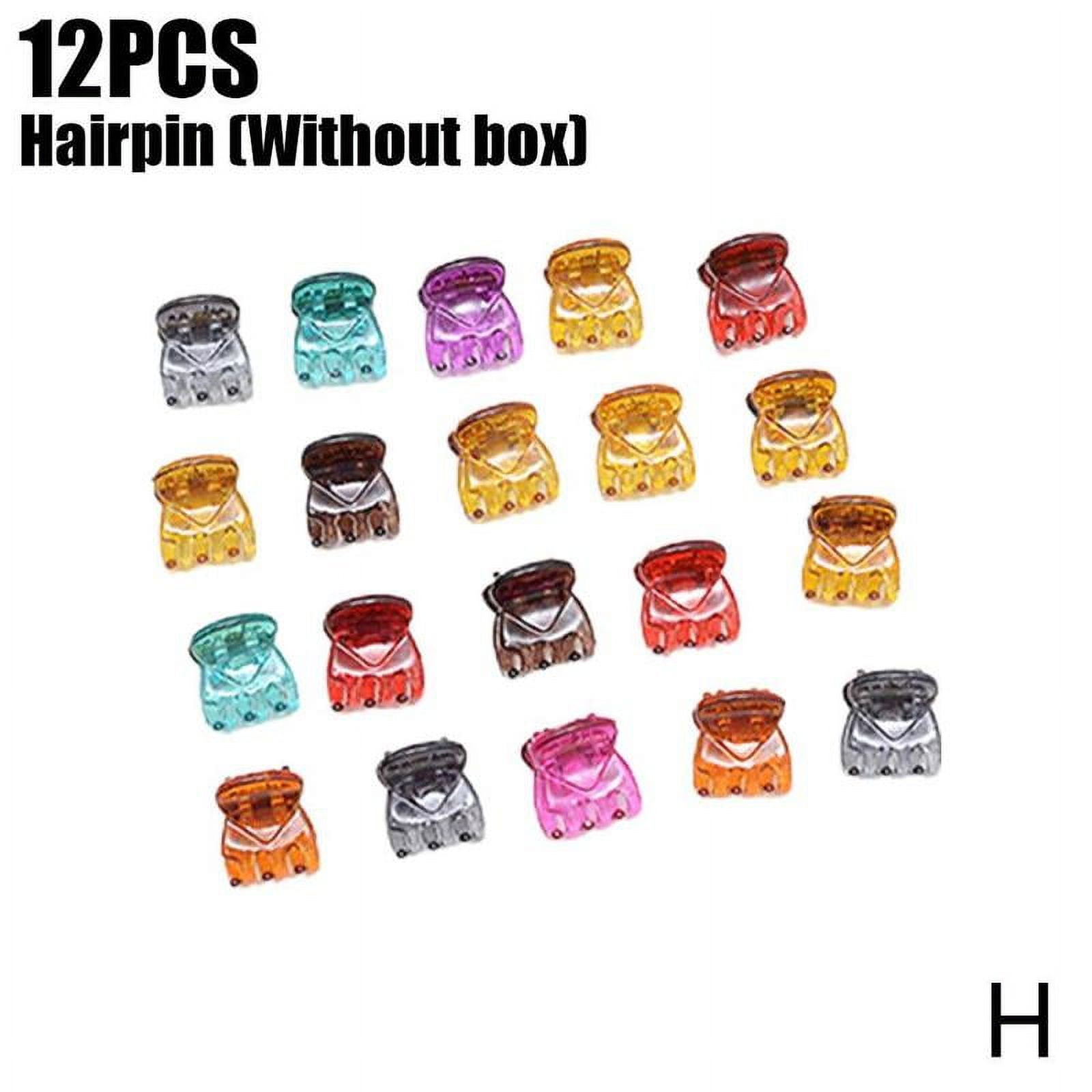 Lbaby 12 Pcs Mini Hair Clips Plastic Hair Claws Pins Small Hair Jaw ...