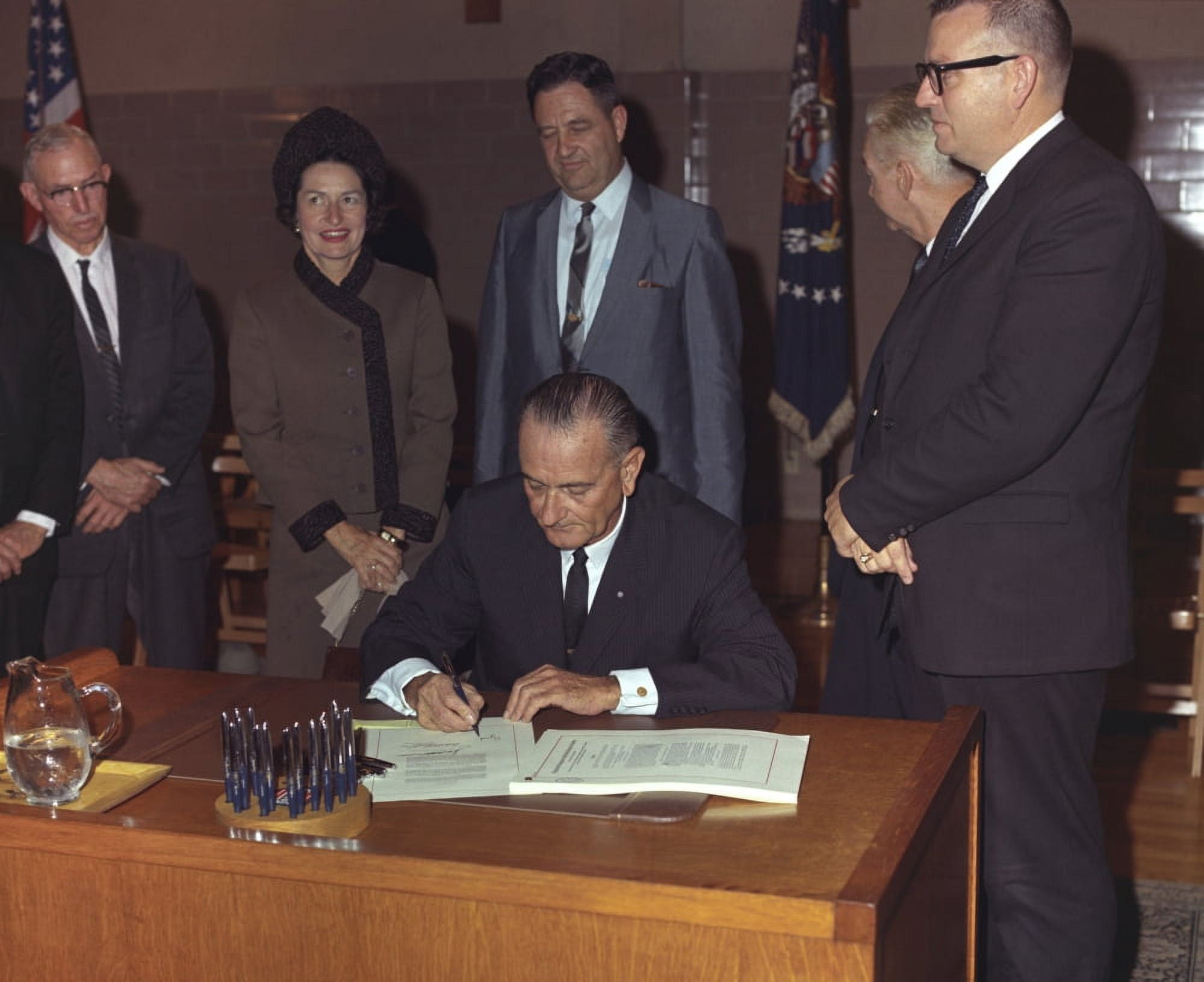 Lbj'S Great Society Programs. President Lyndon Johnson Signing Of The ...
