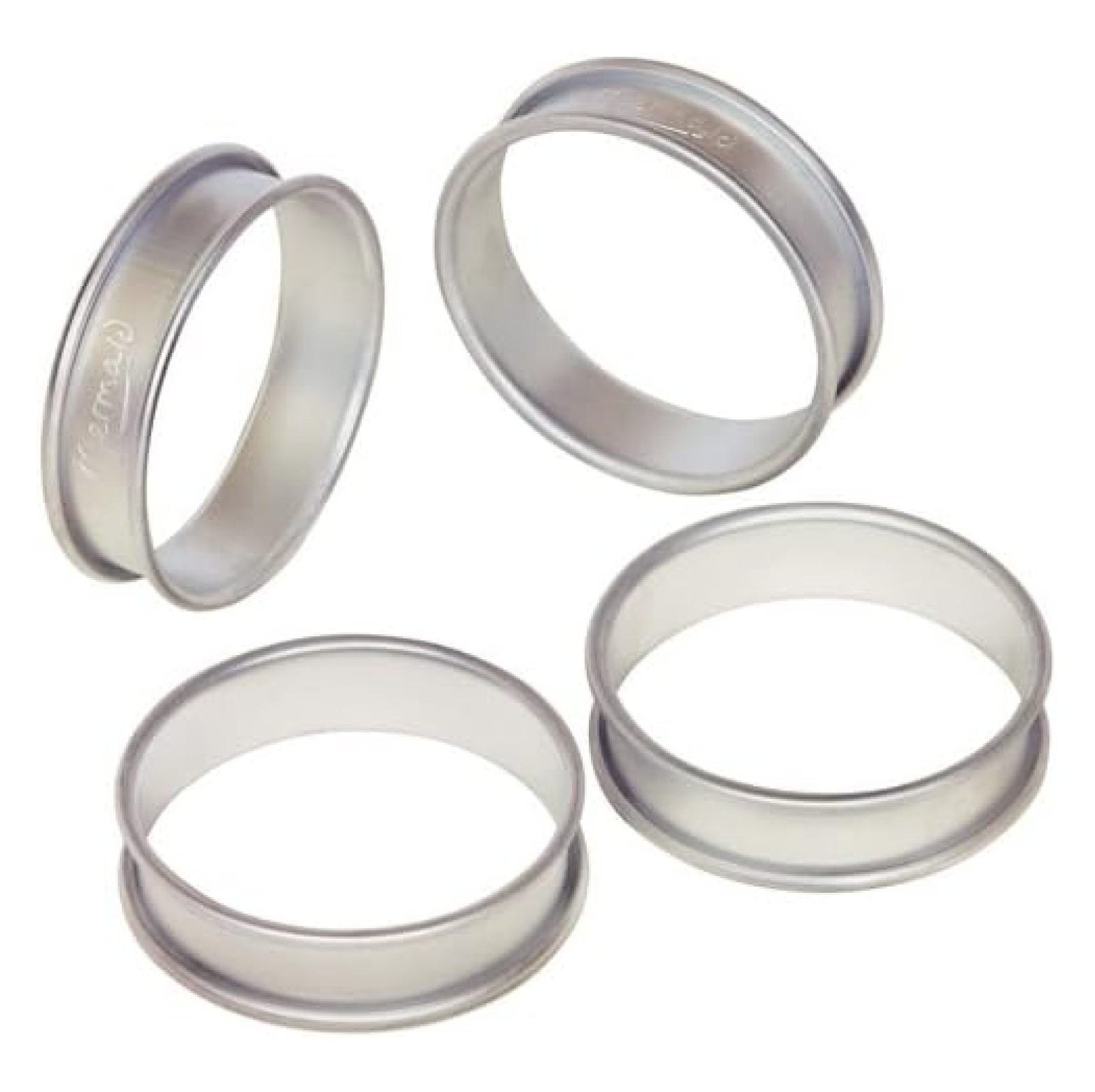 LcXctD 1817 4 Aluminum Crumpet Rings 85 x 20mm - Walmart.com