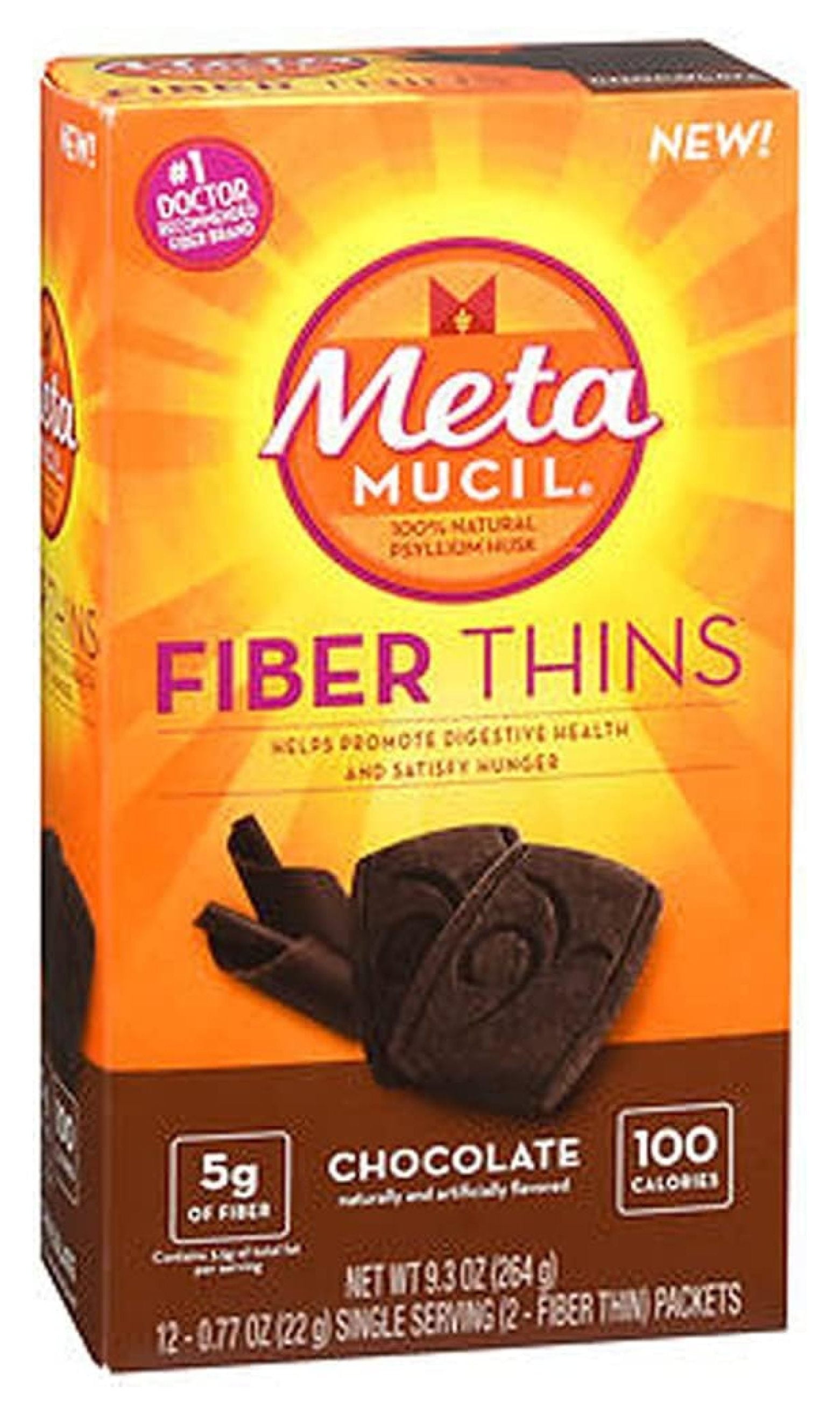 LcXctD Fiber Thins, Chocolate, 12 Packets, 9.3 oz - Pack of 2 - Walmart.com