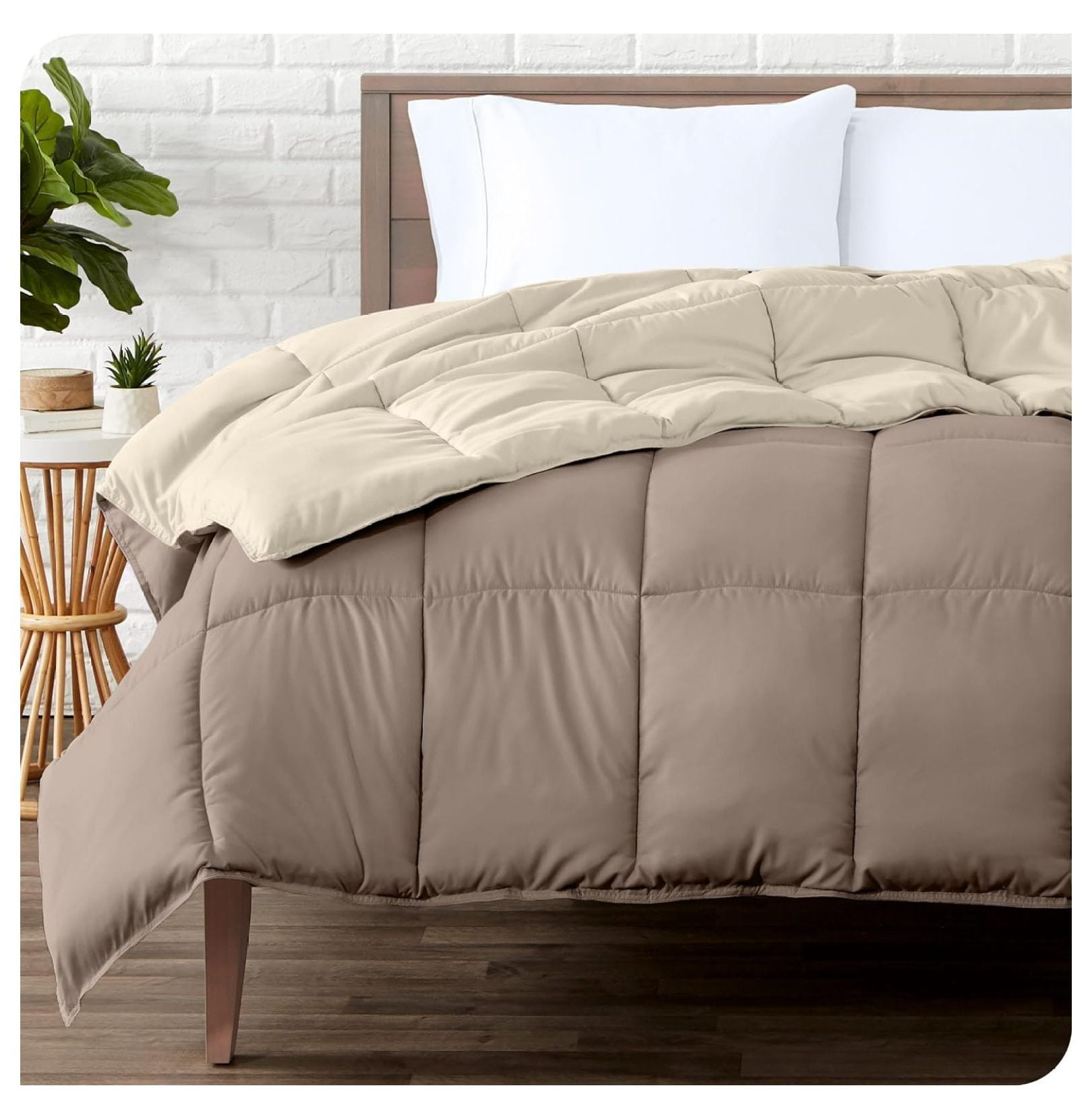 LcXctD Full Comforter - Reversible Colors - Goose Down Alternative ...