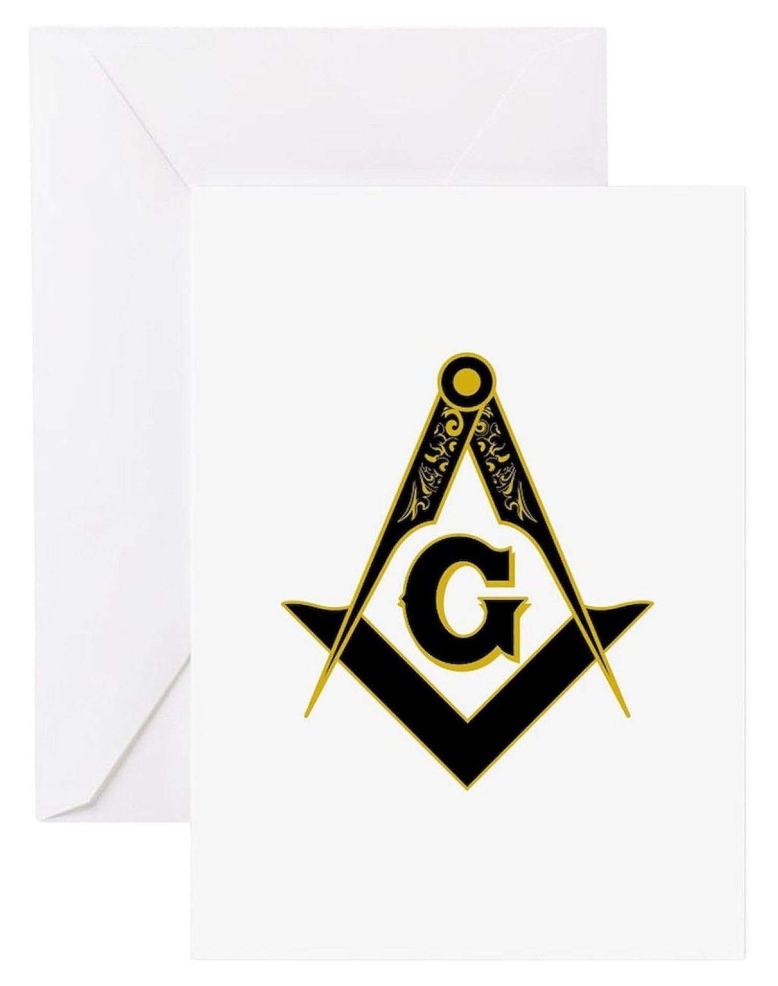 LcXctD Masonic Black Folded Greeting Cards (10-pack) Matte - Walmart.com