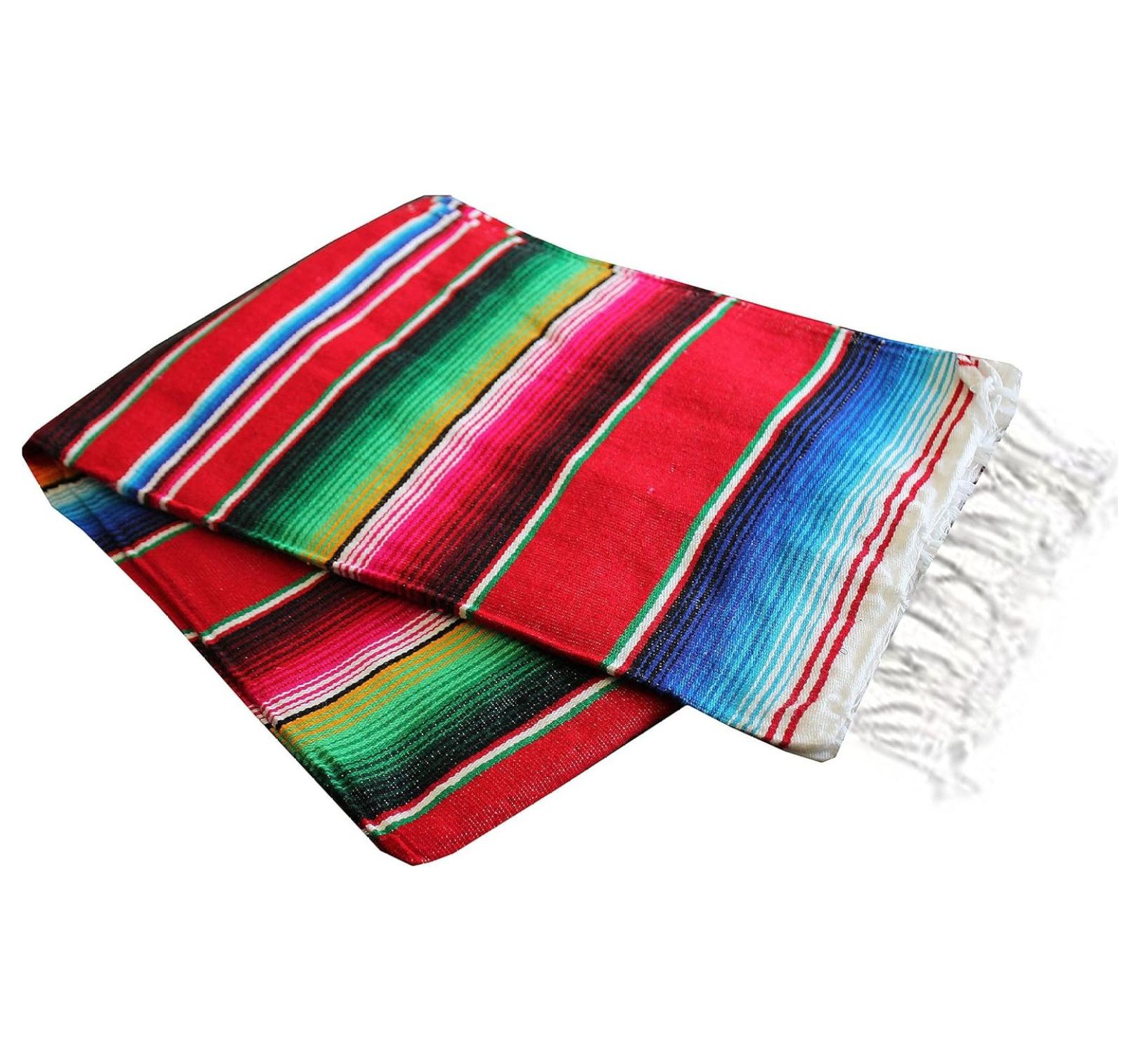 LcXctD Mexican Serape Blanket (Medium, Red) - Walmart.com
