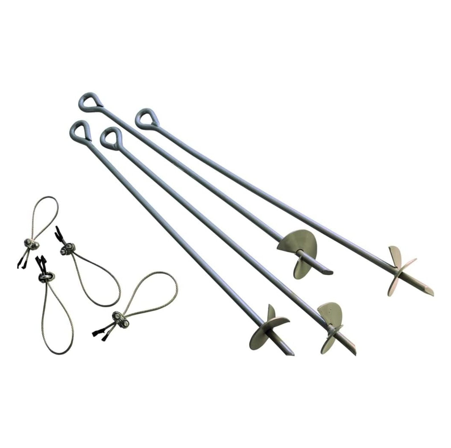 LcXctD ShelterAuger 4-Piece 30-Inch Reusable Heavy Duty Steel Earth ...