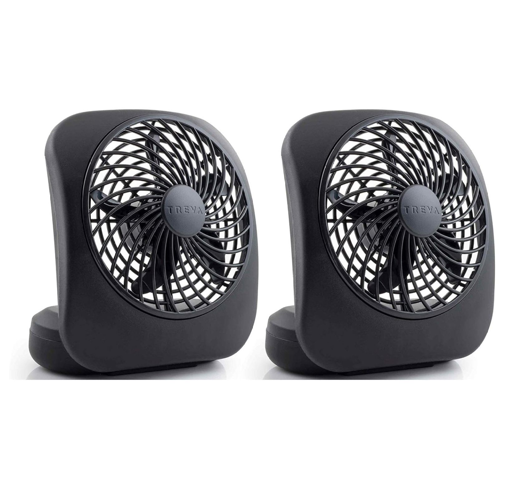 LcXctD Treva 5 Inch Battery Powered Fan Portable Desk Fan 2 Cooling ...