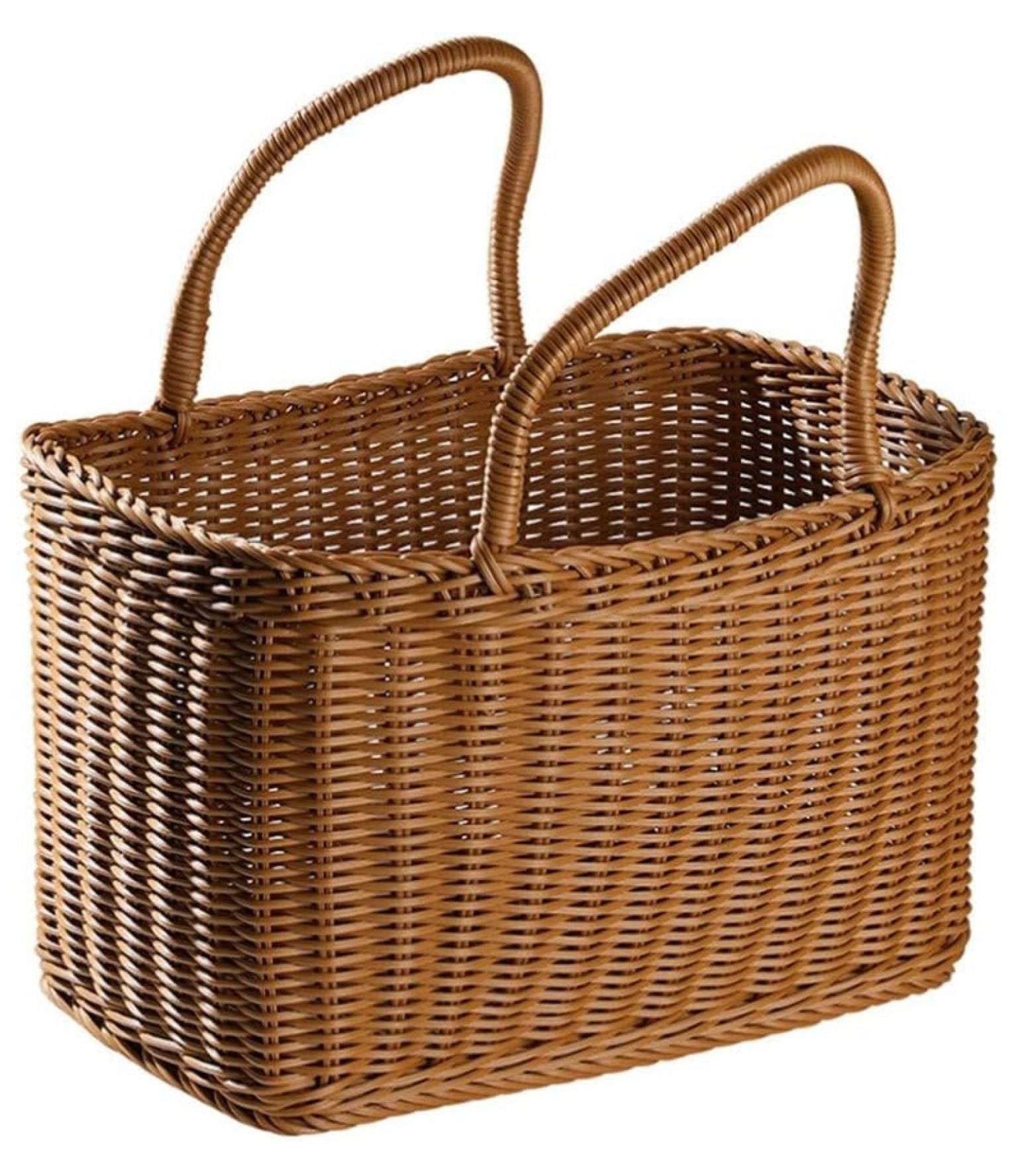 LcXctD Weaving Basket Picnic Basket Rattan Woven Basket Decorative ...