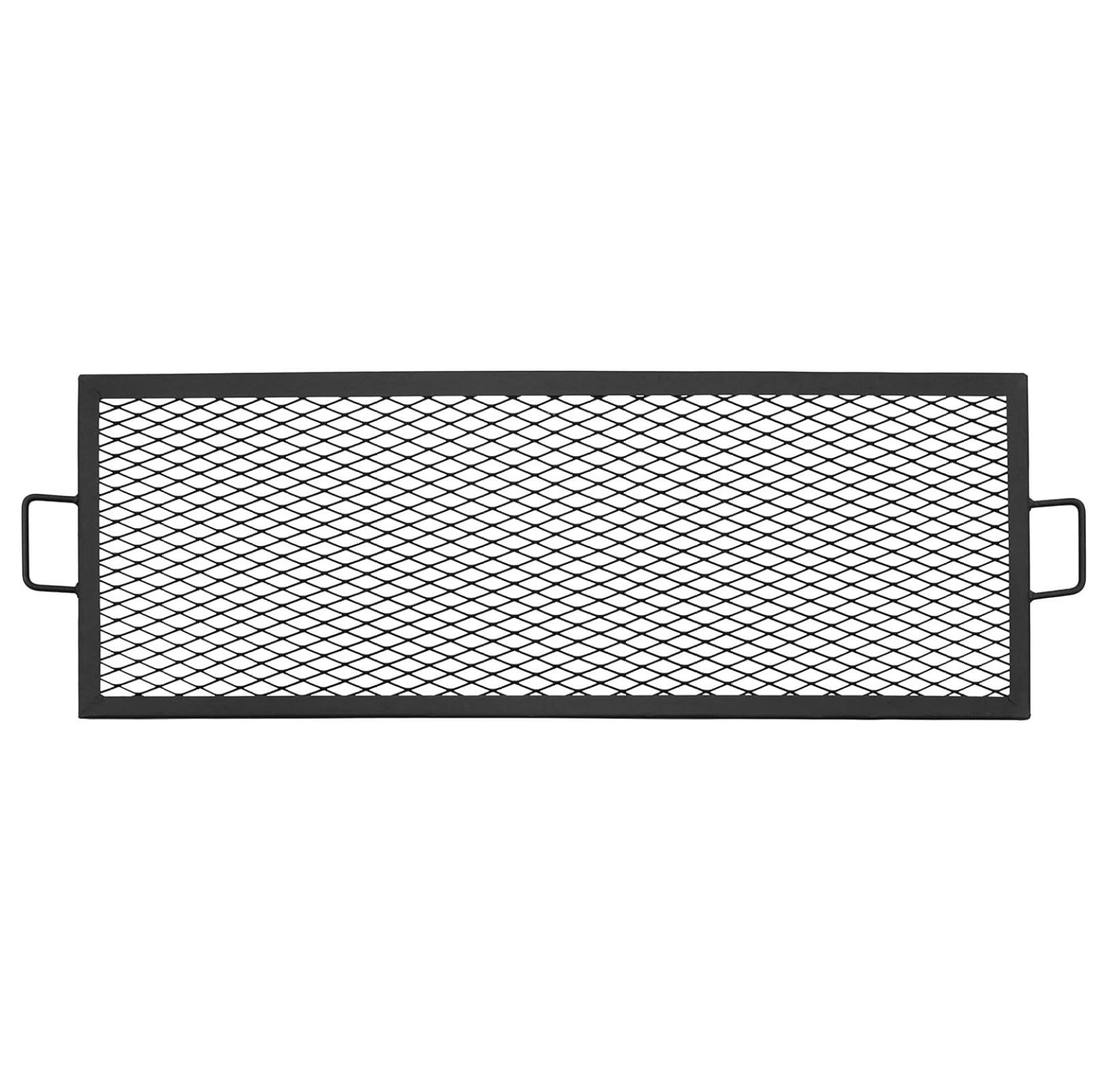 LcXctD X-Marks Cooking Grate - Outdoor Rectangle Black Steel BBQ ...