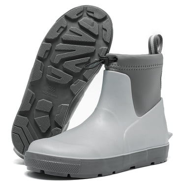 RK Mens Waterproof Rubber Sole Rain Boots - Black / 7 D(M) US - Walmart ...