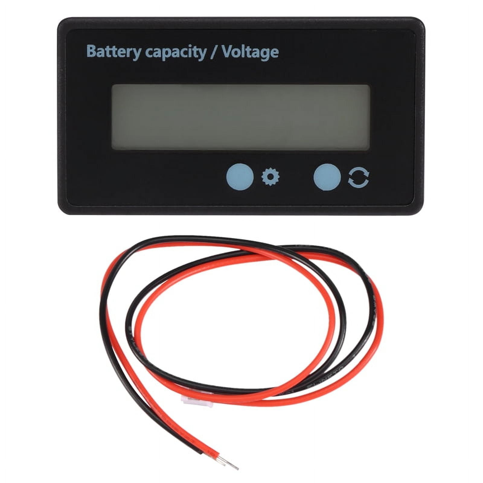 Lcd Battery Capacity Monitor Gauge Meter,Waterproof 12V/24V/36V/48V Lead Acid Status Indicator ...