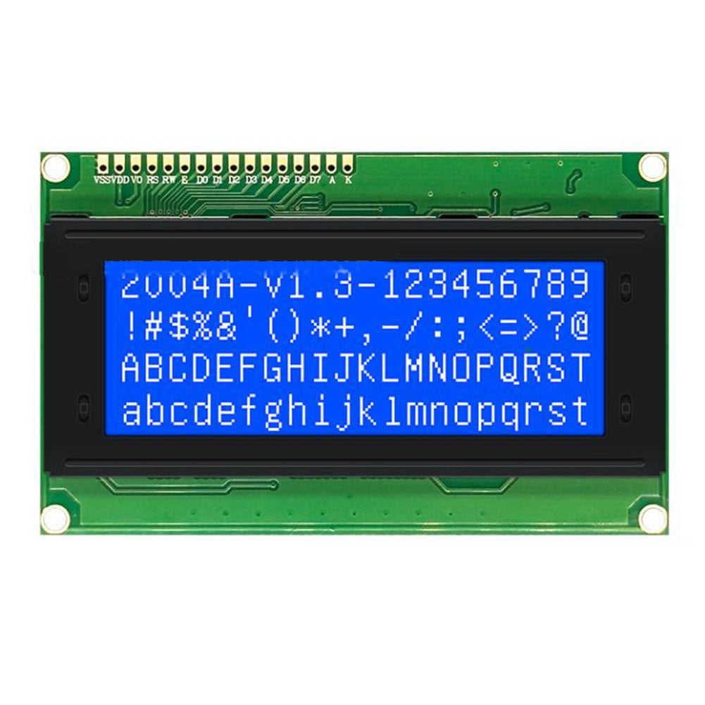 Lcd Display 2004 Interface 20X4 Character Lcd Module Blue & Green ...