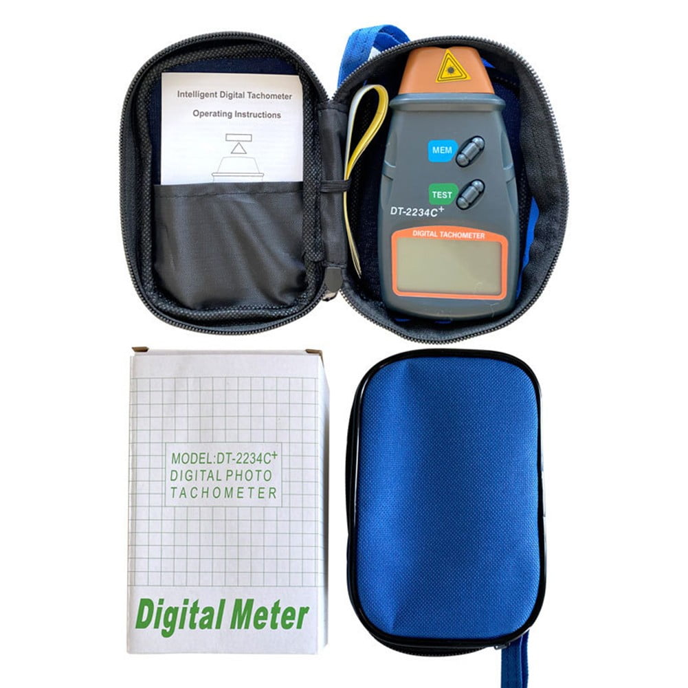 Lcd Display Digital Tachometer Non-Contact Tachometer Photoelectric ...