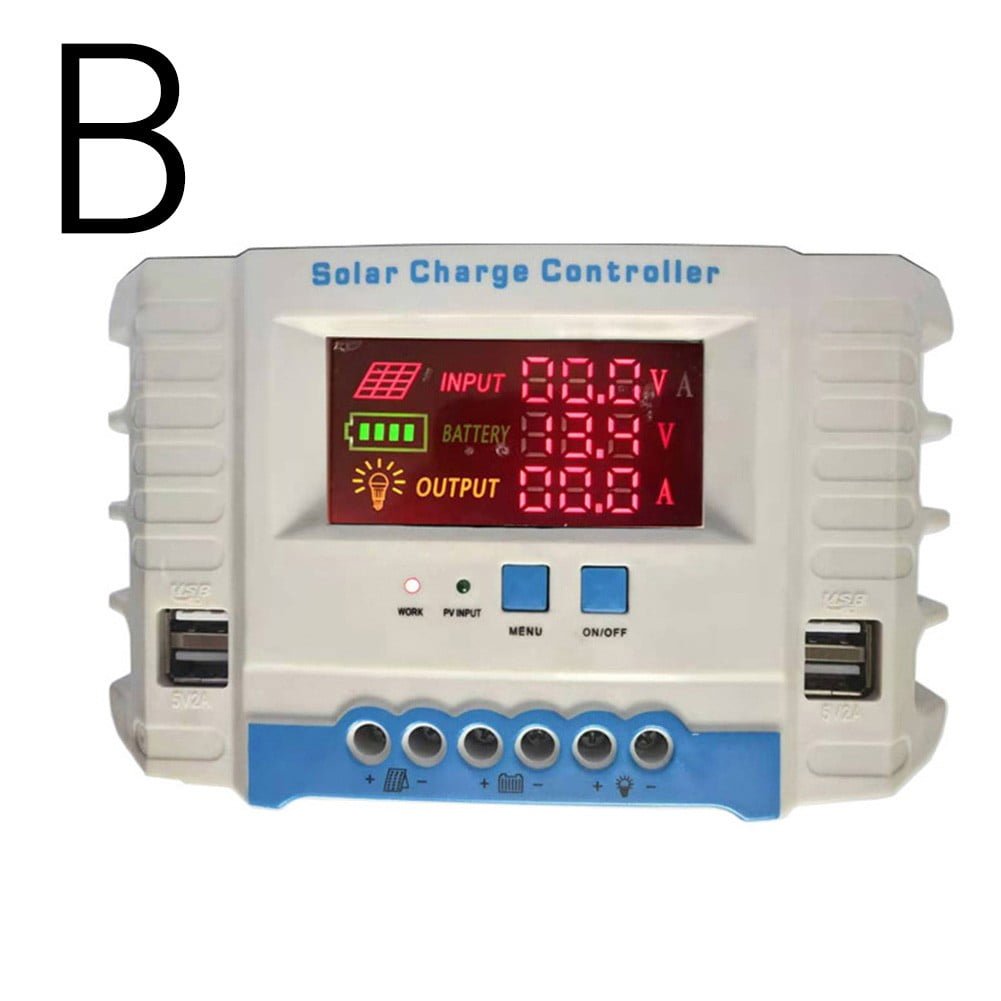 Lcd Display Solar Charge Controller 12V/24V For Pwm 50V Battery,10-40A ...