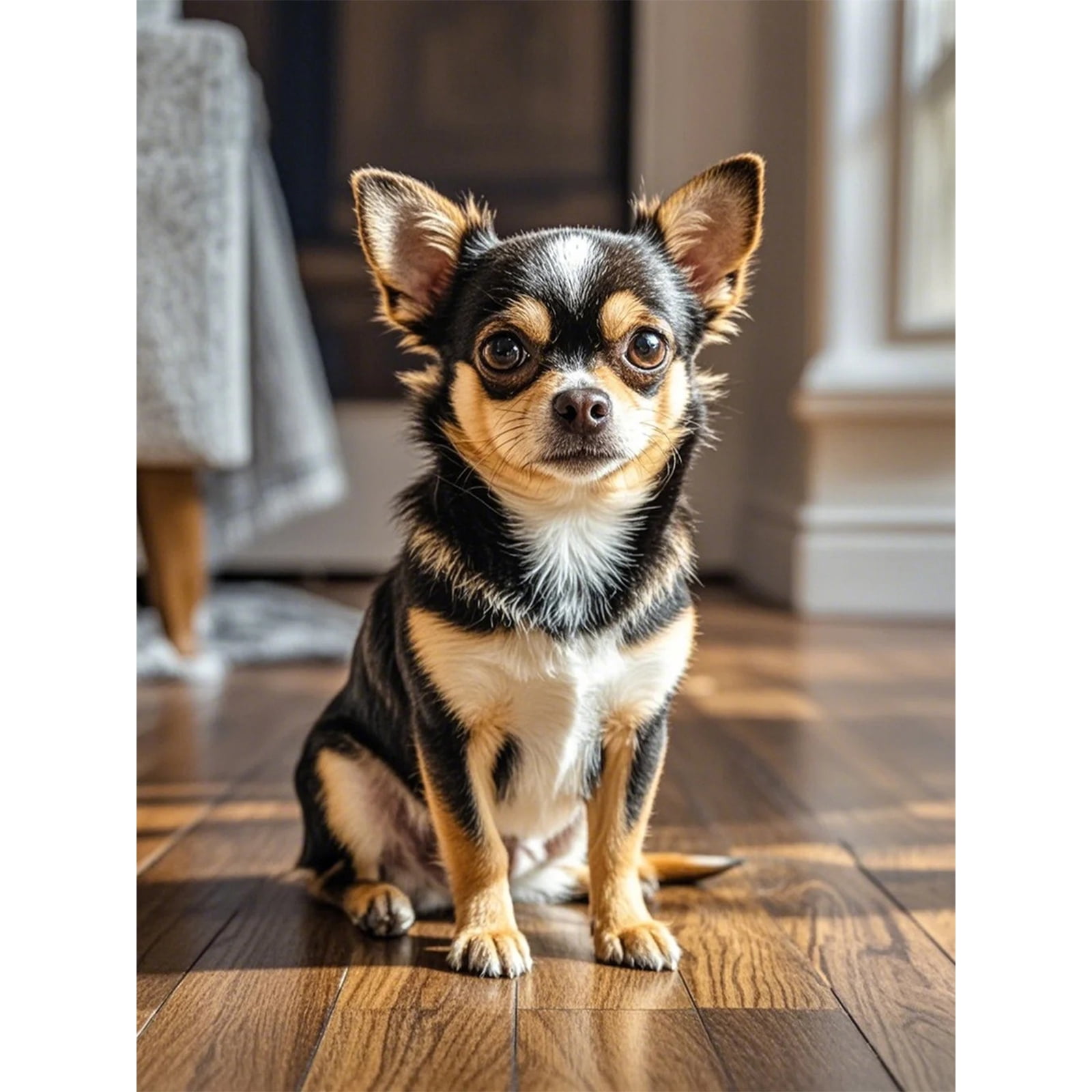 Lcdjbfbf 5D Black Chihuahua Diamonds Painting ,Full Round Drill Gem Art ...