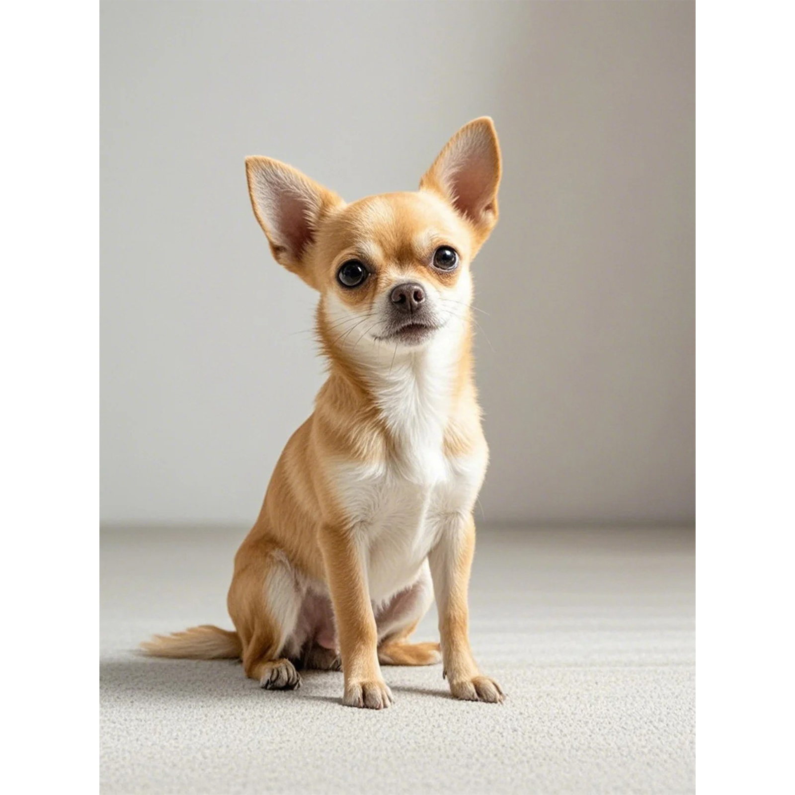 Lcdjbfbf 5D Cream colored Chihuahua Diamonds Painting,Full Round Drill ...