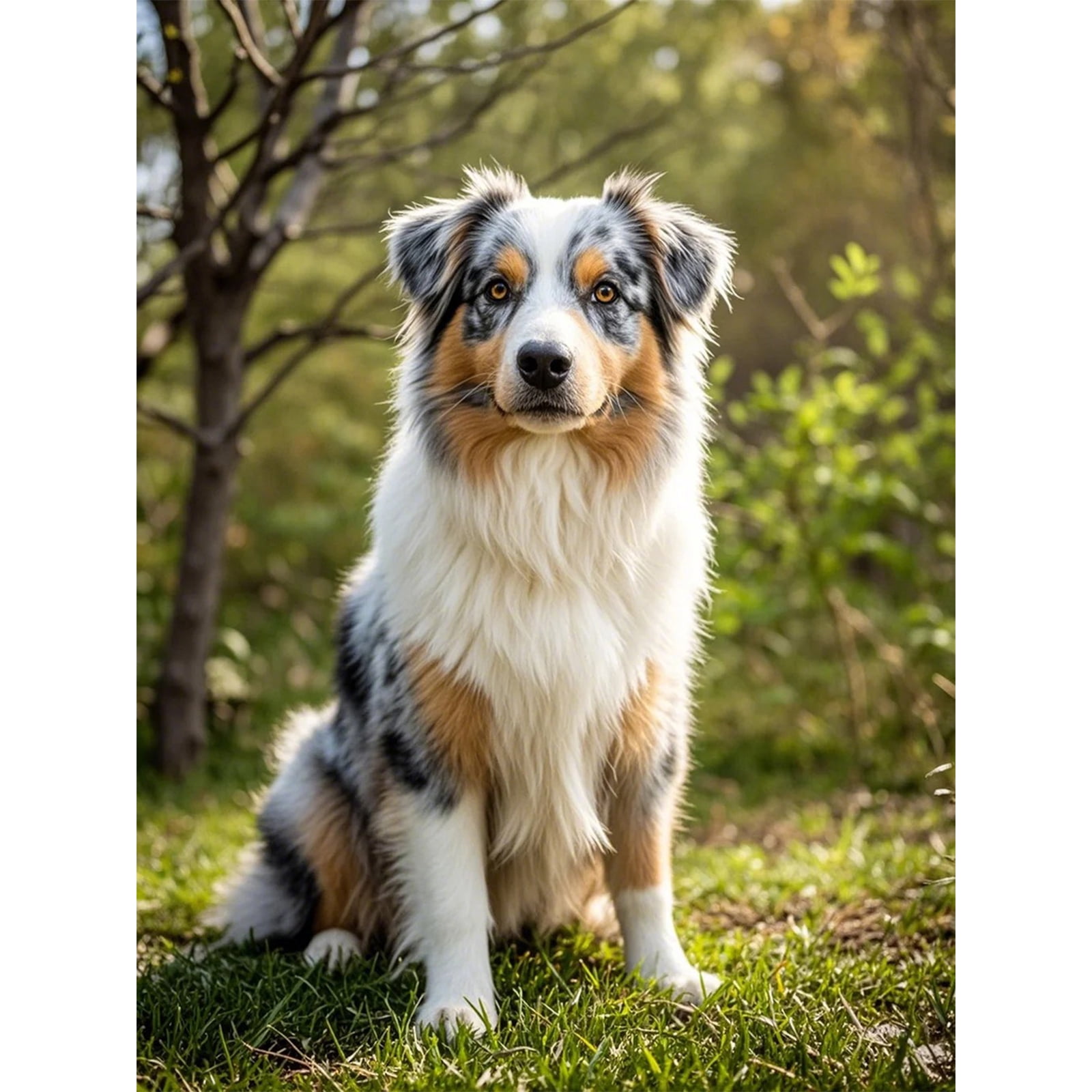 Lcdjbfbf 5D Diamond Art Kit,australian shepherd pattern Diamond Art ...