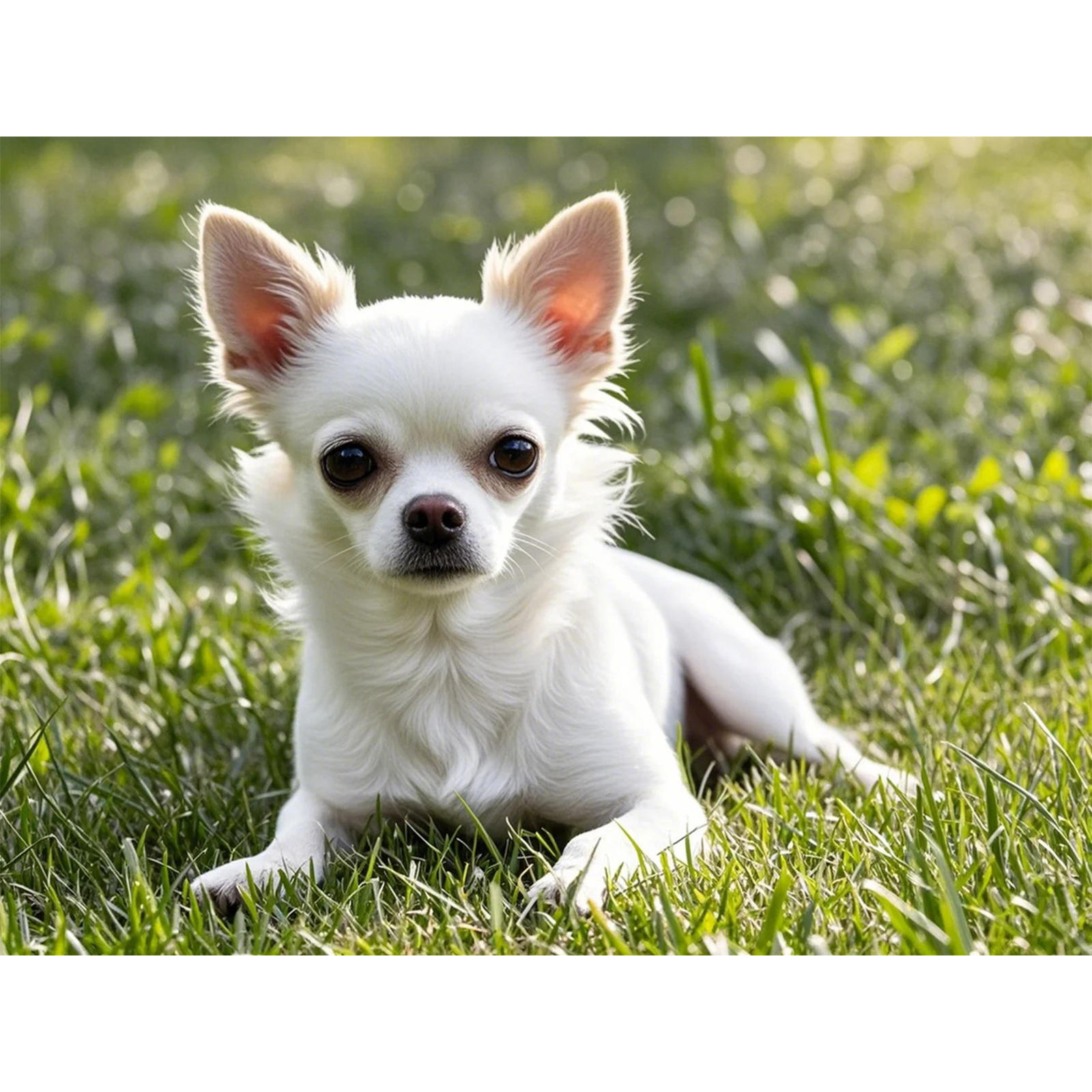 Lcdjbfbf 5D Diamond Painting Kits,White Chihuahua Animals patternv,for ...