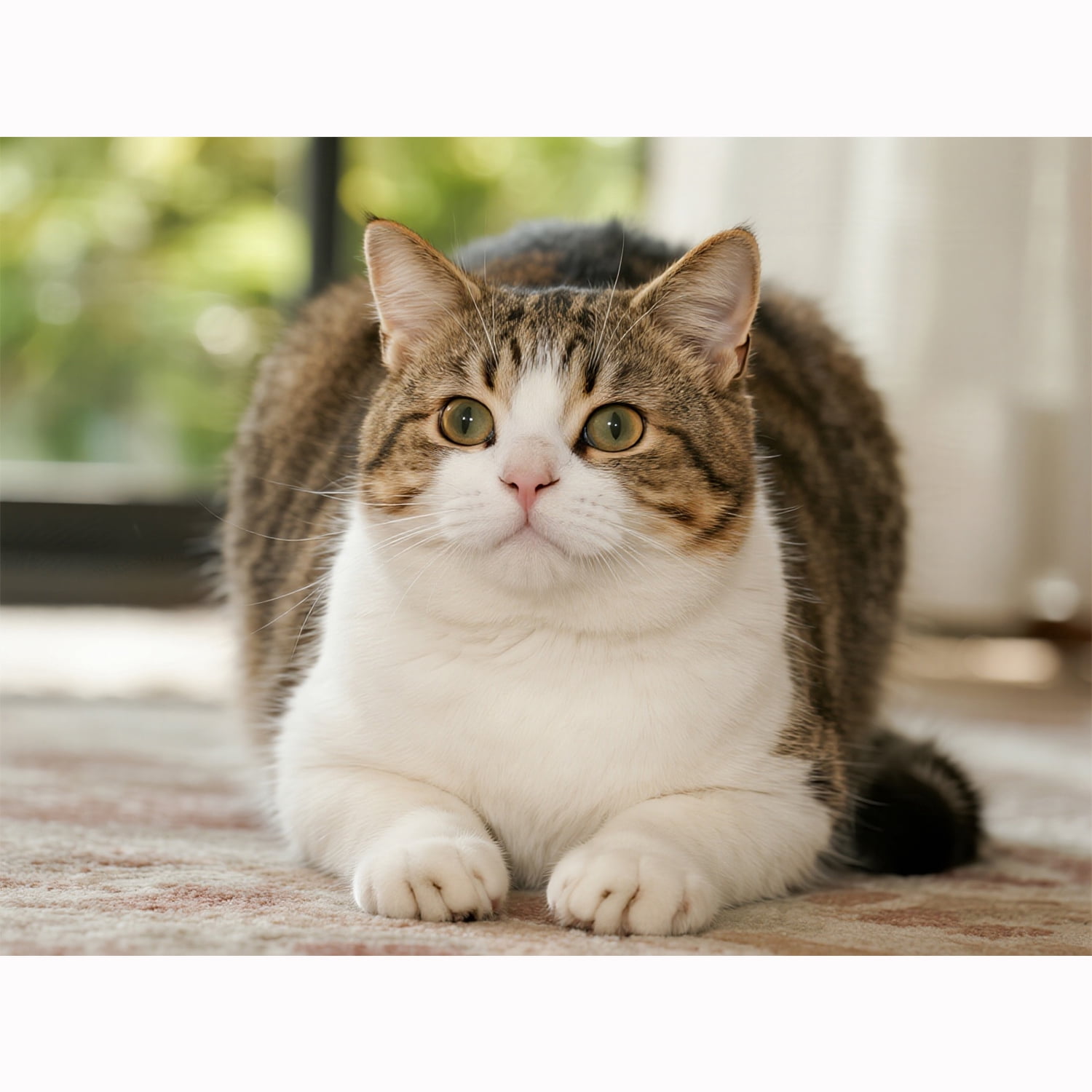 Lcdjbfbf DIY Full Round crystal cross stitch,Tiger spotted dwarf cat ...