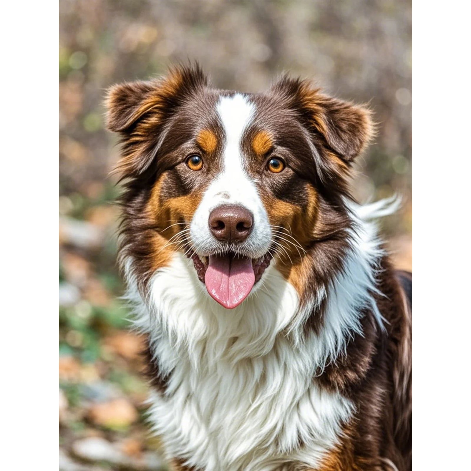 Lcdjbfbf DIY Paint Round Diamonds Paintings,australian shepherd pattern ...