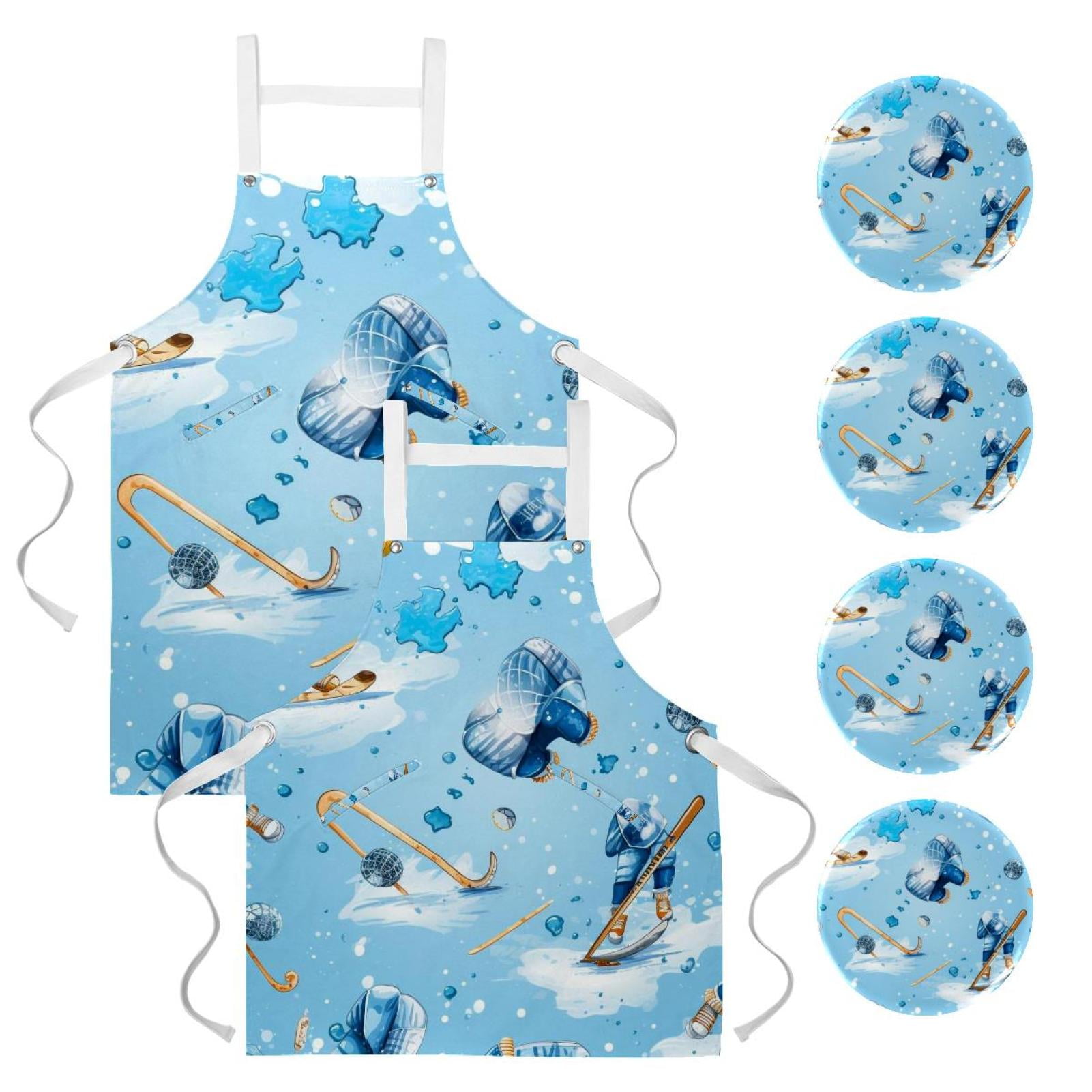 Lce Hockey 2 Pack Waterproof Apron with Pockets and Badge - Button Pins ...