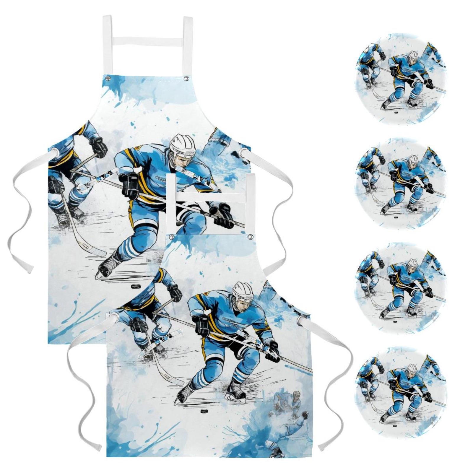 Lce Hockey 2 Pack Waterproof Apron with Pockets and Badge Set - Walmart.com