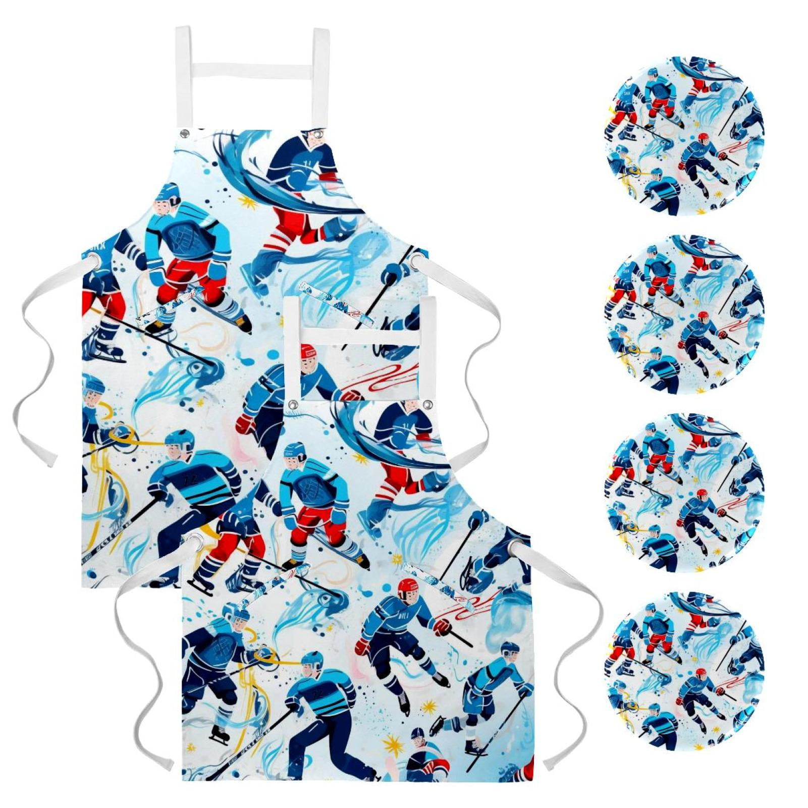 Lce Hockey 2 Pack Waterproof Button Pin with Pockets and Badge Set ...