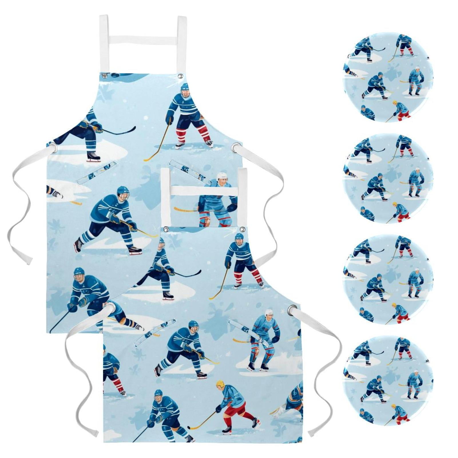 Lce Hockey 2 Pack Waterproof Button Pin with Pockets and Badge Set ...