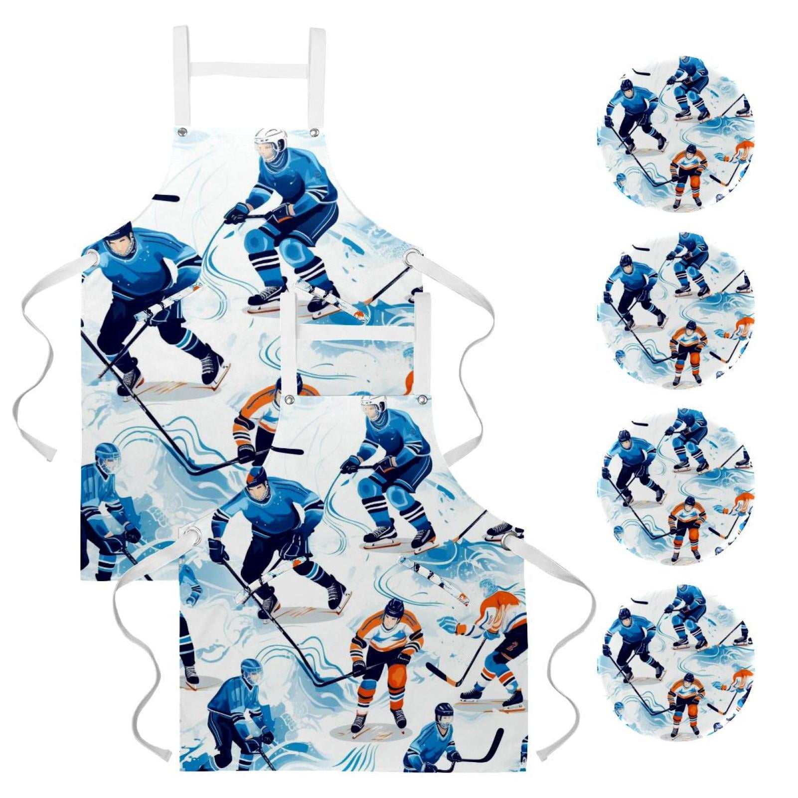 Lce Hockey 2 Pack Waterproof Round Badge with Pockets and Pin, Photo ...