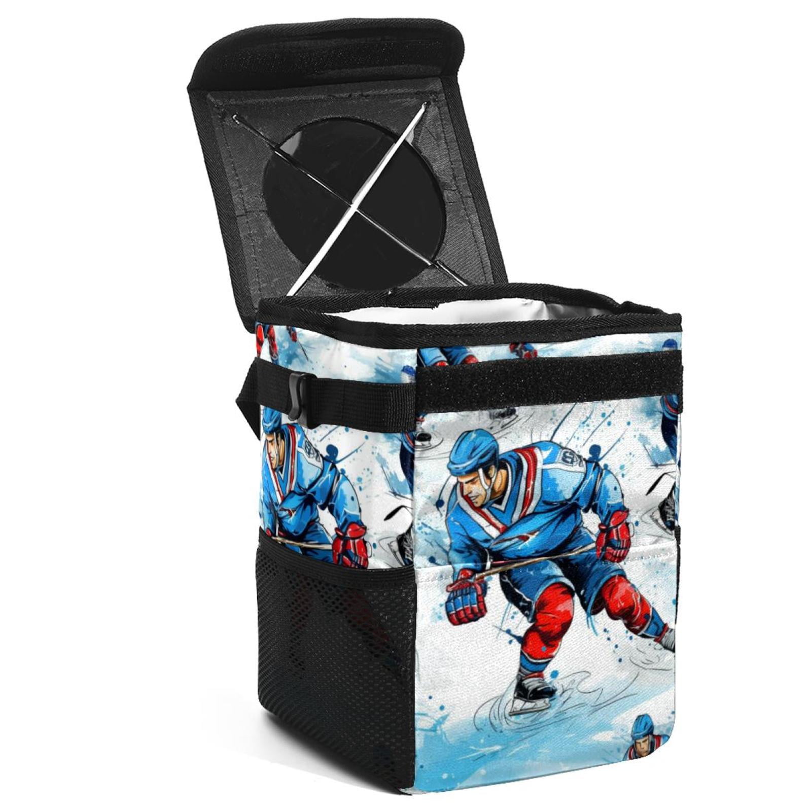 Lce Hockey Mini Trash Can Car Garbage Can Car Trash Can - Foldable with ...
