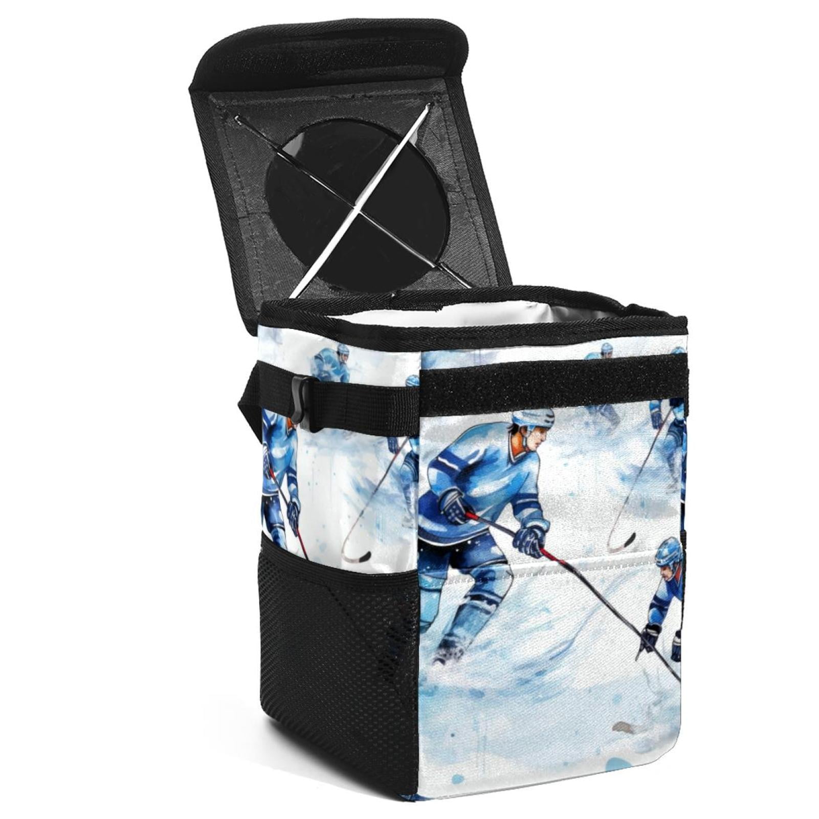 Lce Hockey Mini Trash Can Car Trash Can Trash Can for Car: Foldable ...