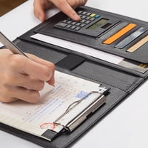 ProCase 3-Ring Padfolio Organizer - PU Leather Folder for Resume ...
