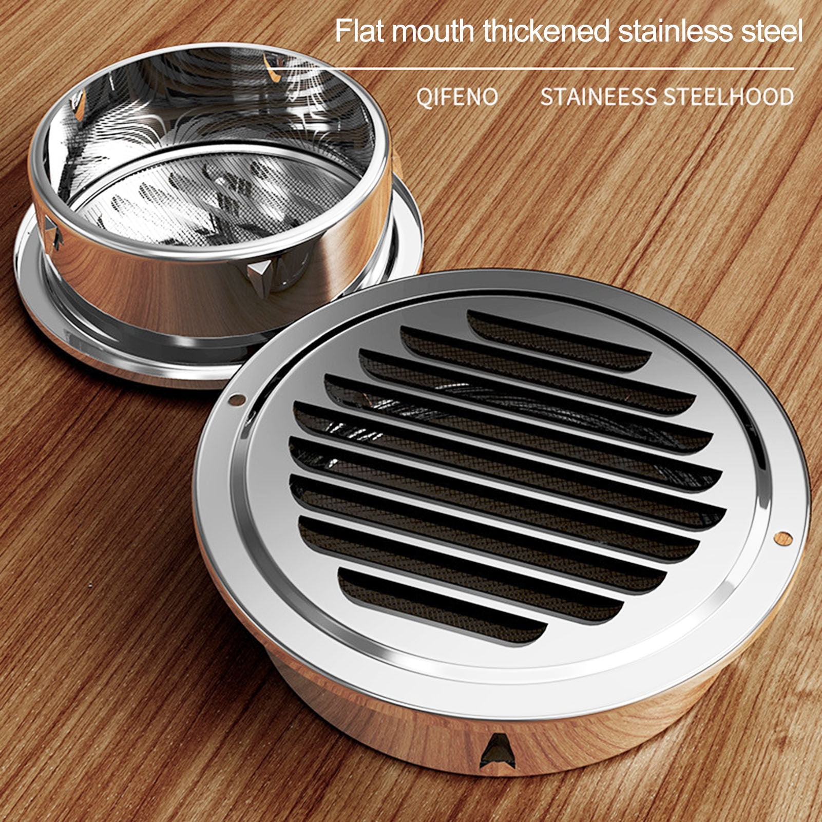 Lchentee Rainproof Vent Cover Stainless Steel Air Vent Cover Exhaust ...