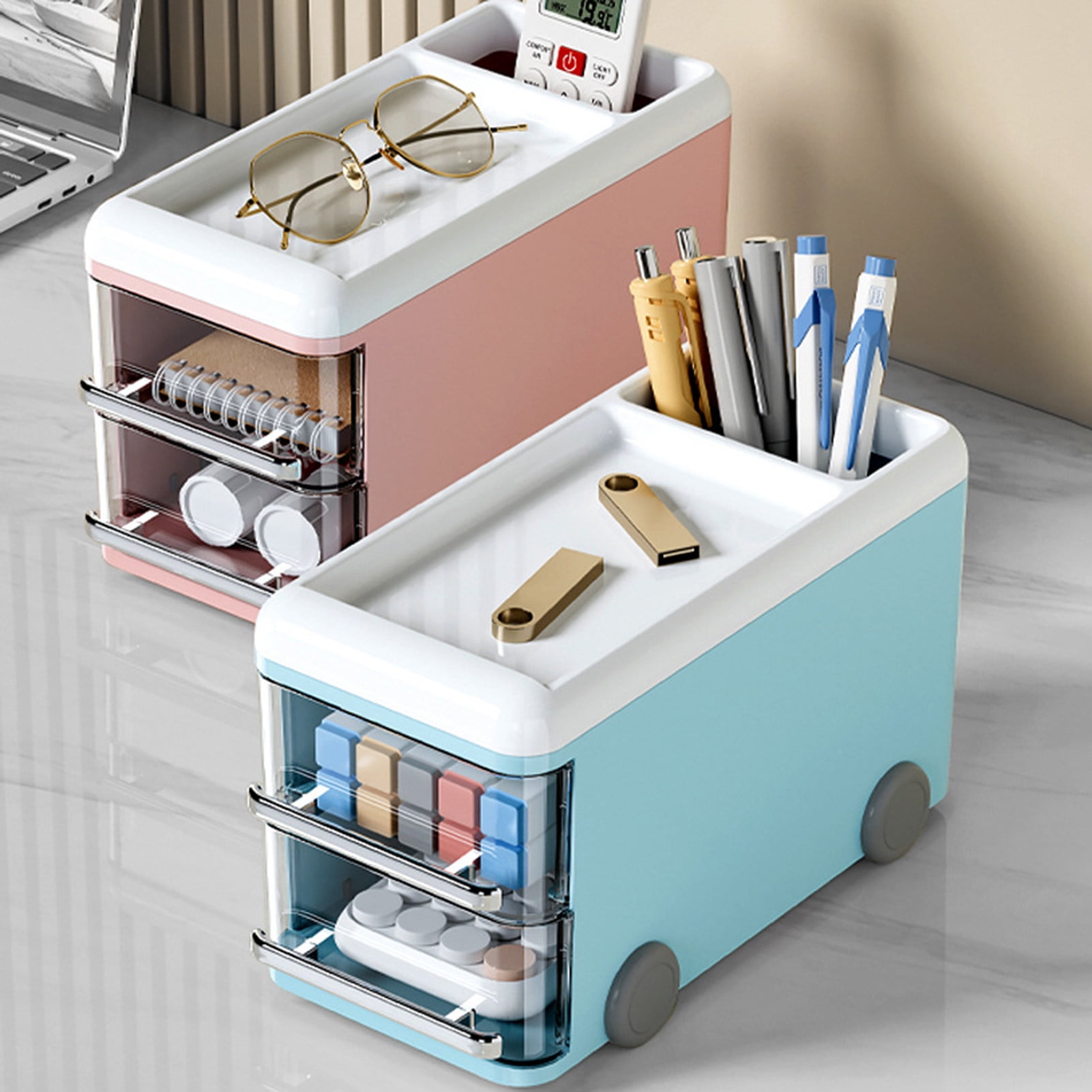 Lchentee Strong Load-bearing Storage Container Clear Drawer Storage Box ...