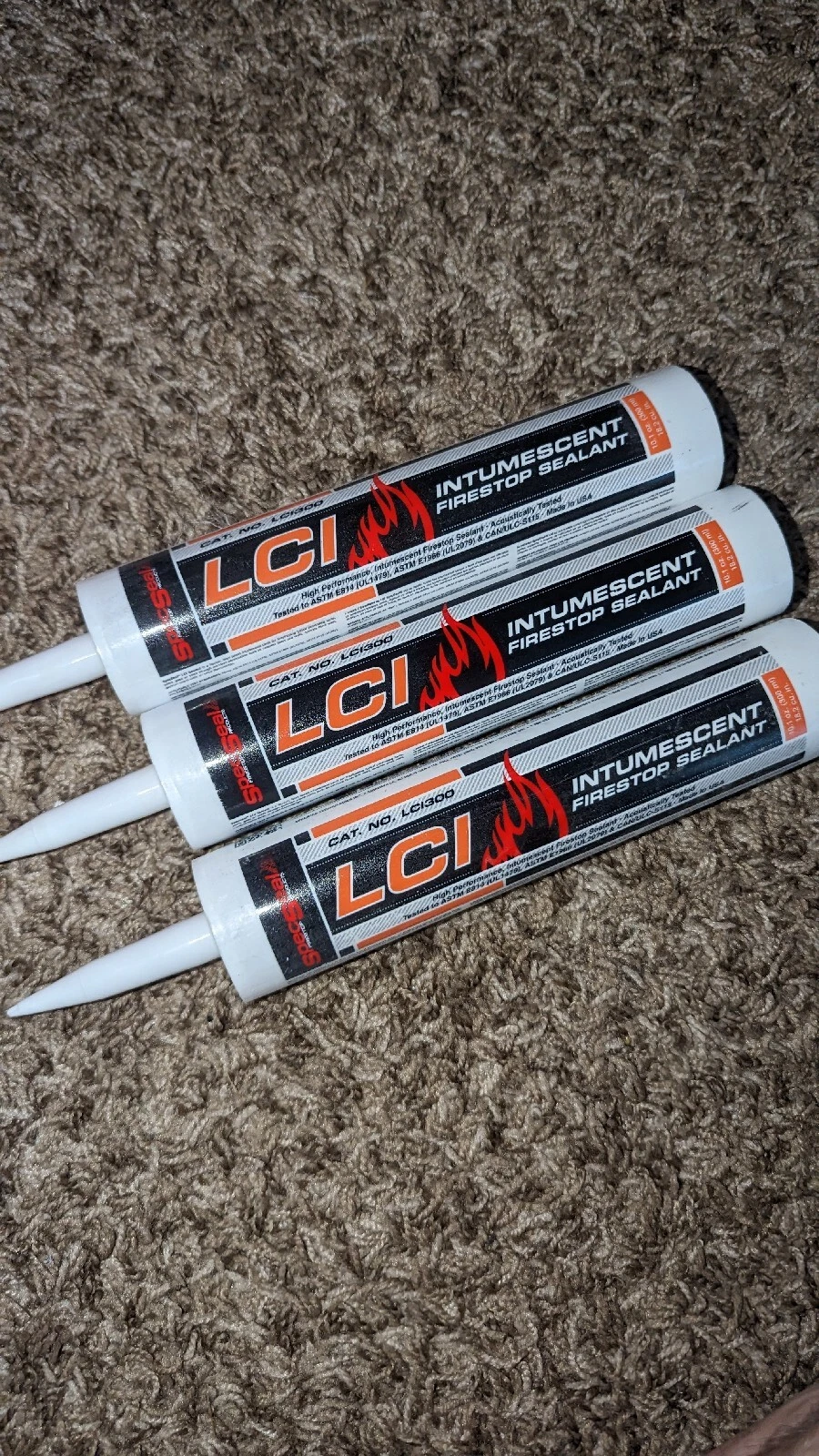 Lci Intumescent Firestop Sealants 10.1 Oz Fire Caulk - Walmart.com