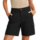 Lcklvx Cargo Shorts for Women High Waisted Comfy Pants with Pockets ...