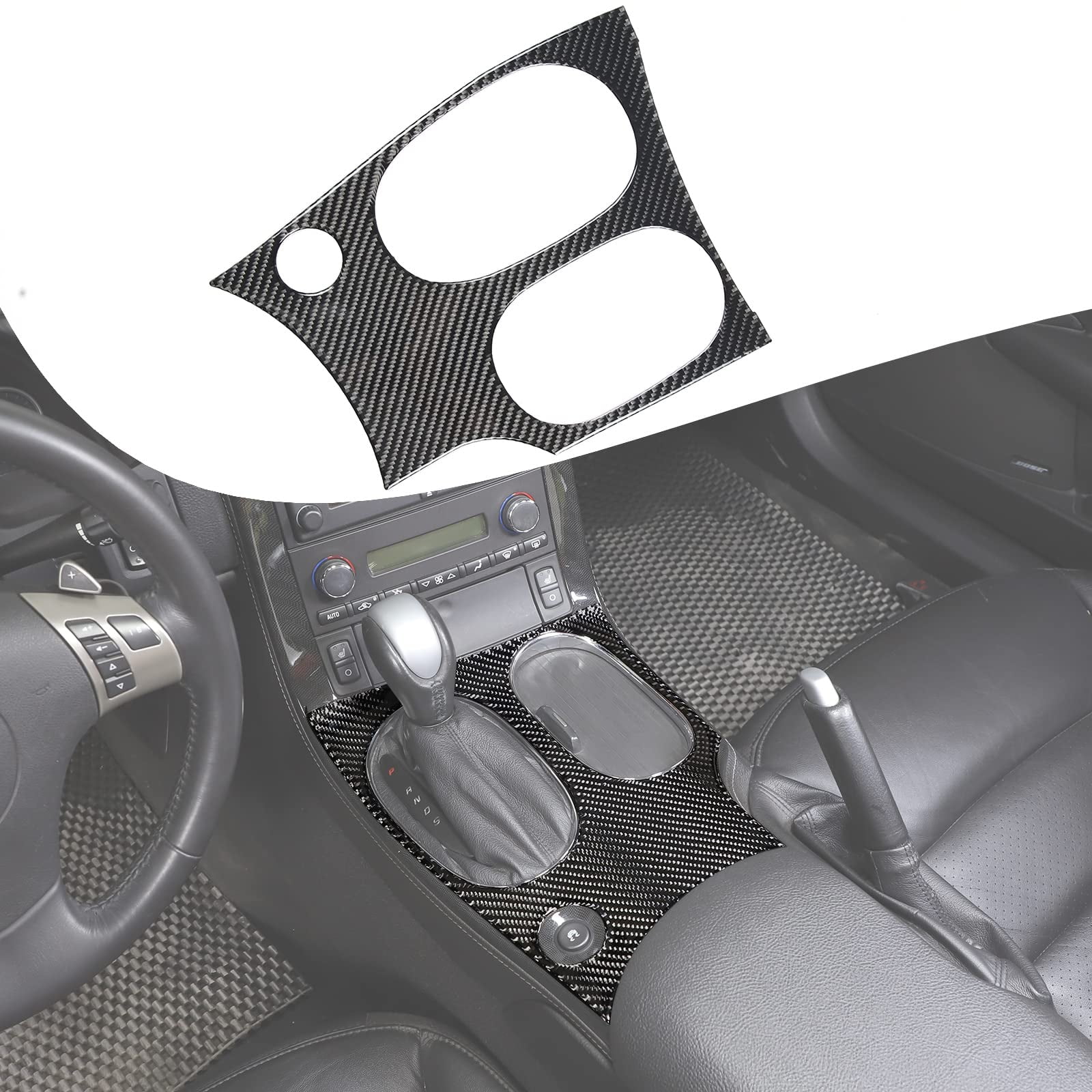 Lcojicep Gear Shift Panel Cover Trim Compatible with Corvette C6 Z06 ...