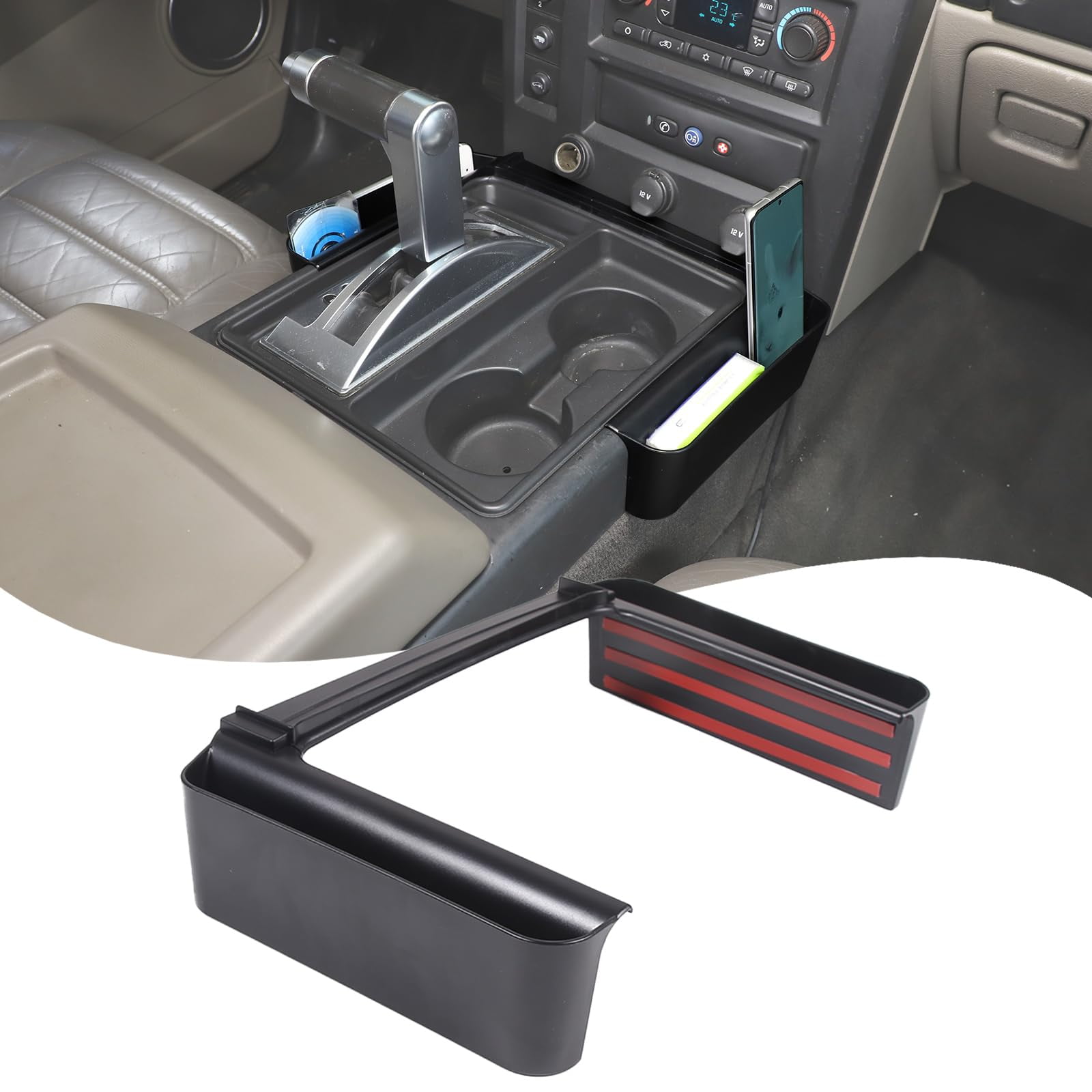 Lcojicep Gear Tray Center Console Gear Shift Storage Organizer ...